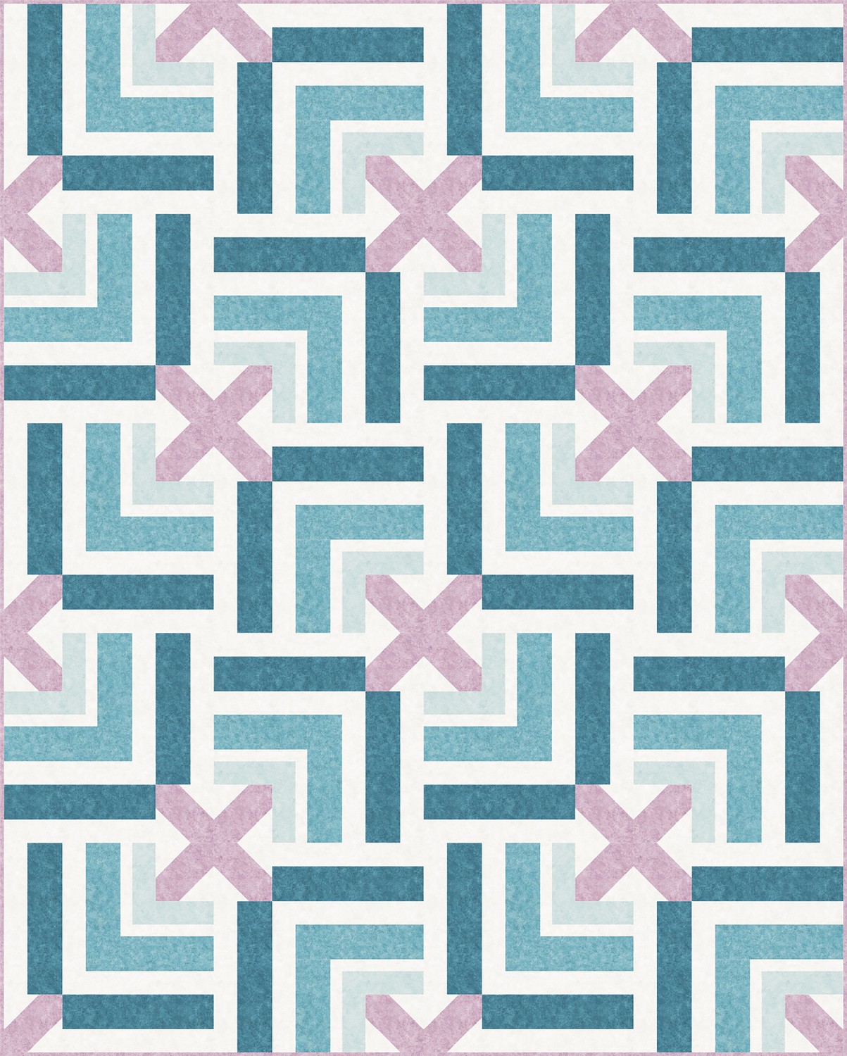 Mirage Tonals Connections Medium Flannel Quilt Kit | Connecting Threads