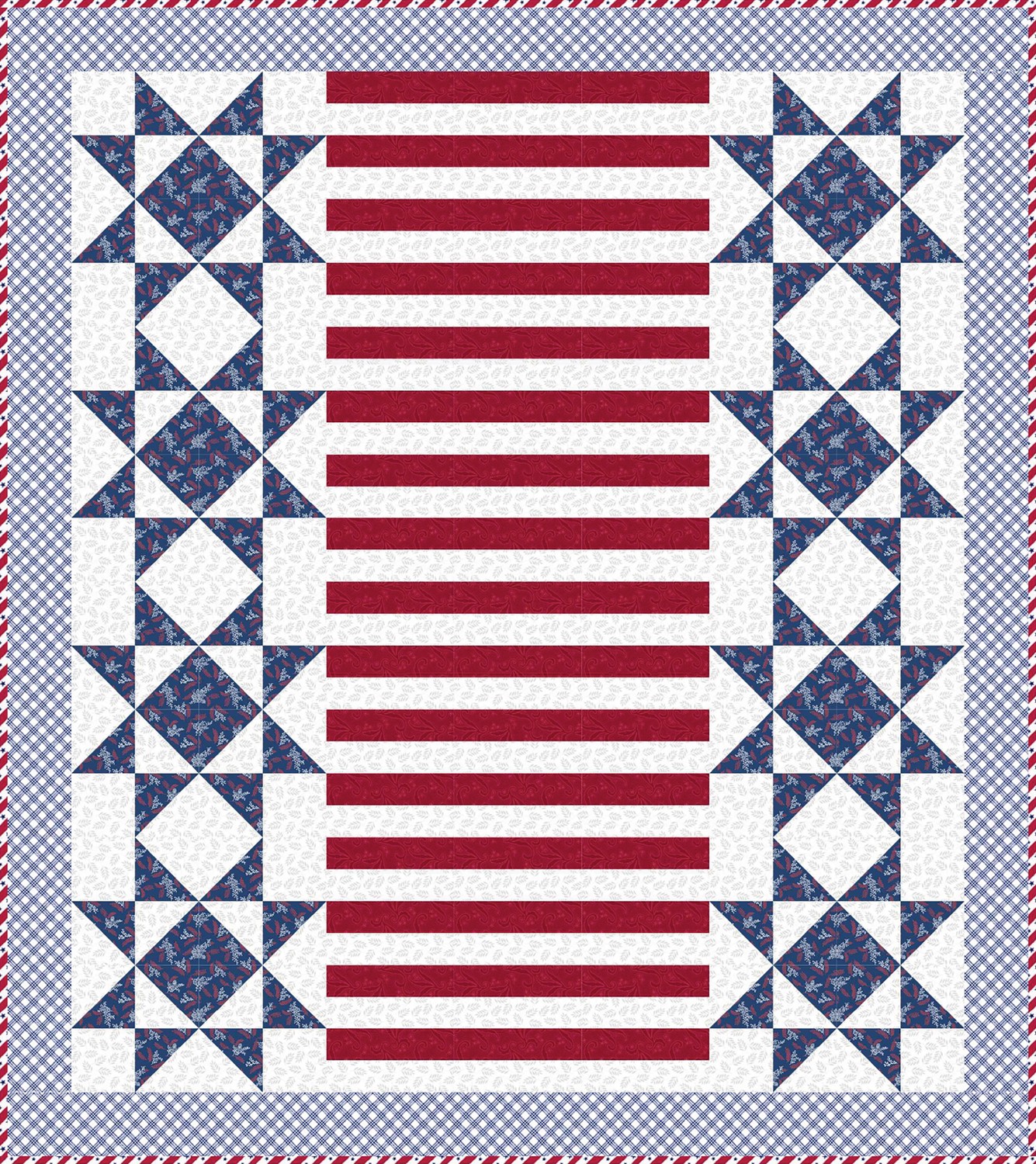 Summer Jubilee Independence Day Table Topper Quilt Kit
