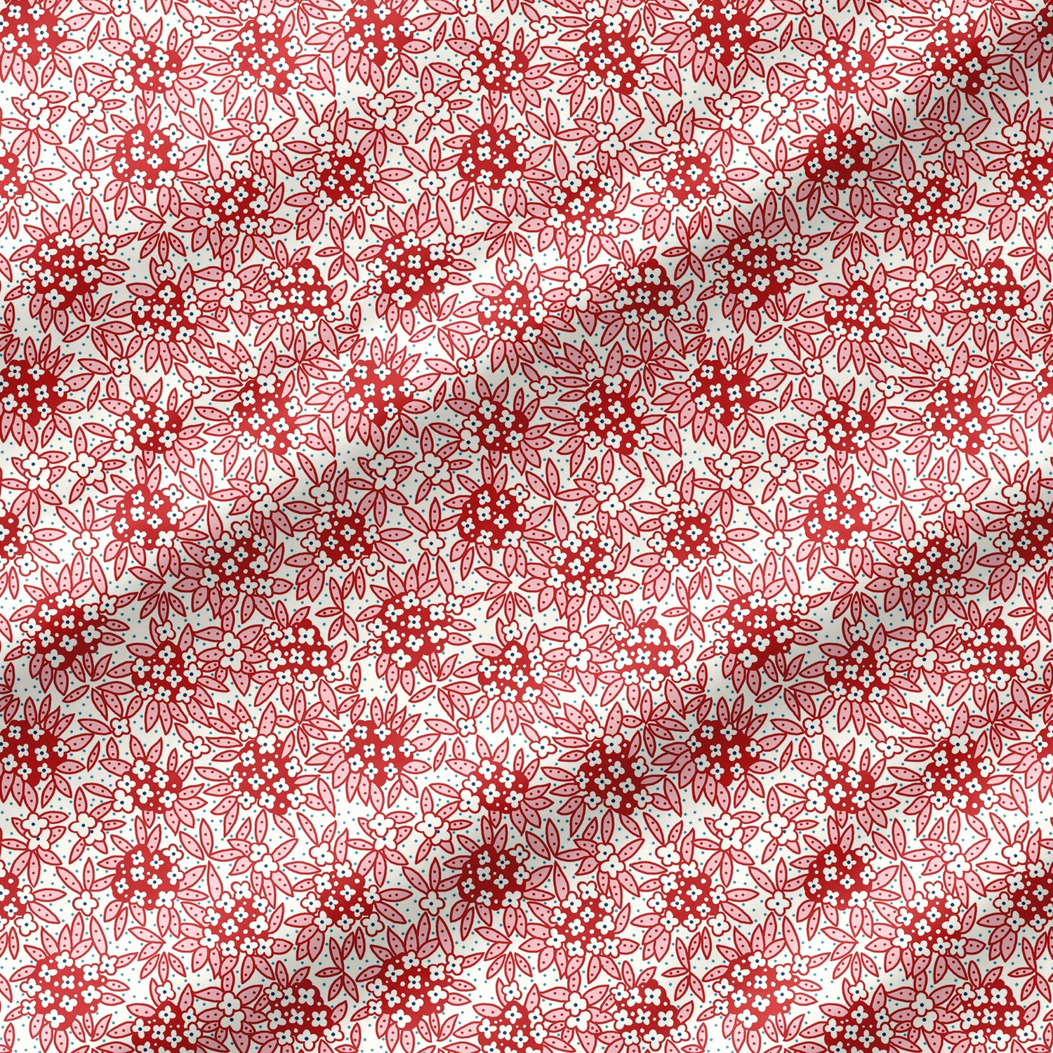 Specialty Cuts Flower Cluster 1 Yard Cut Lt Carnation Pink Quilting Cotton Fabric ...