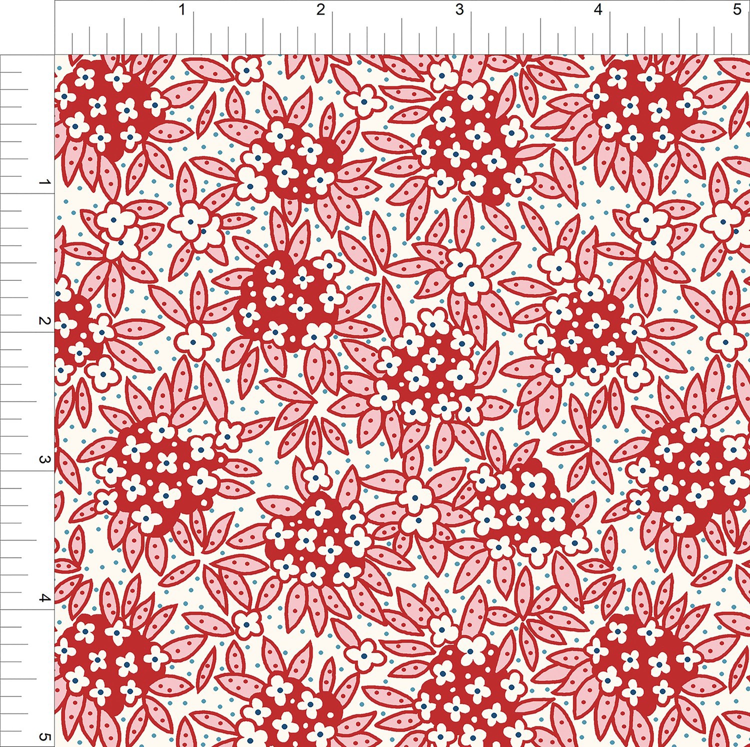 Specialty Cuts Flower Cluster 1 Yard Cut Lt Carnation Pink Quilting Cotton Fabric ...