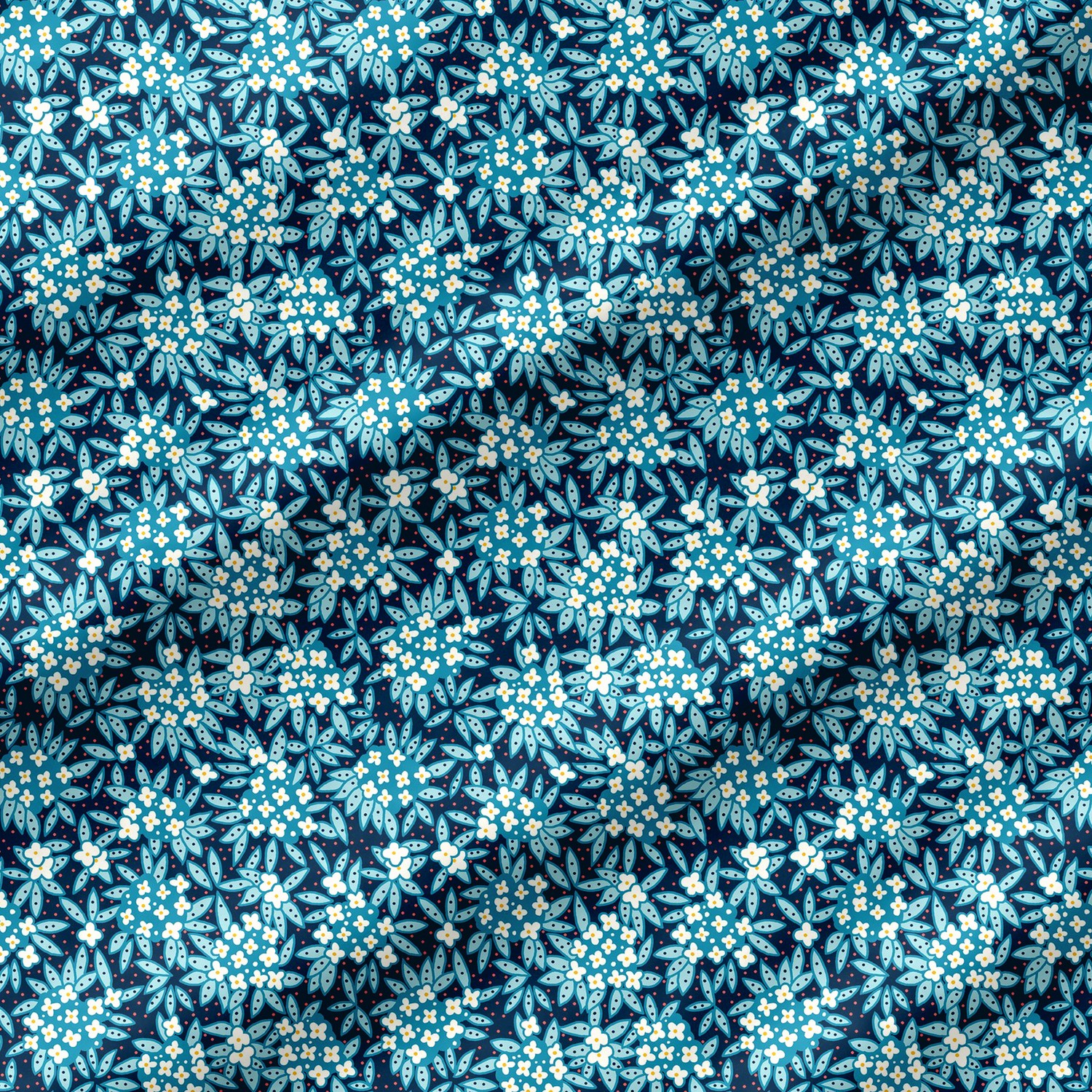 Flower Cluster 1 YD Cut-Navy | ConnectingThreads.com