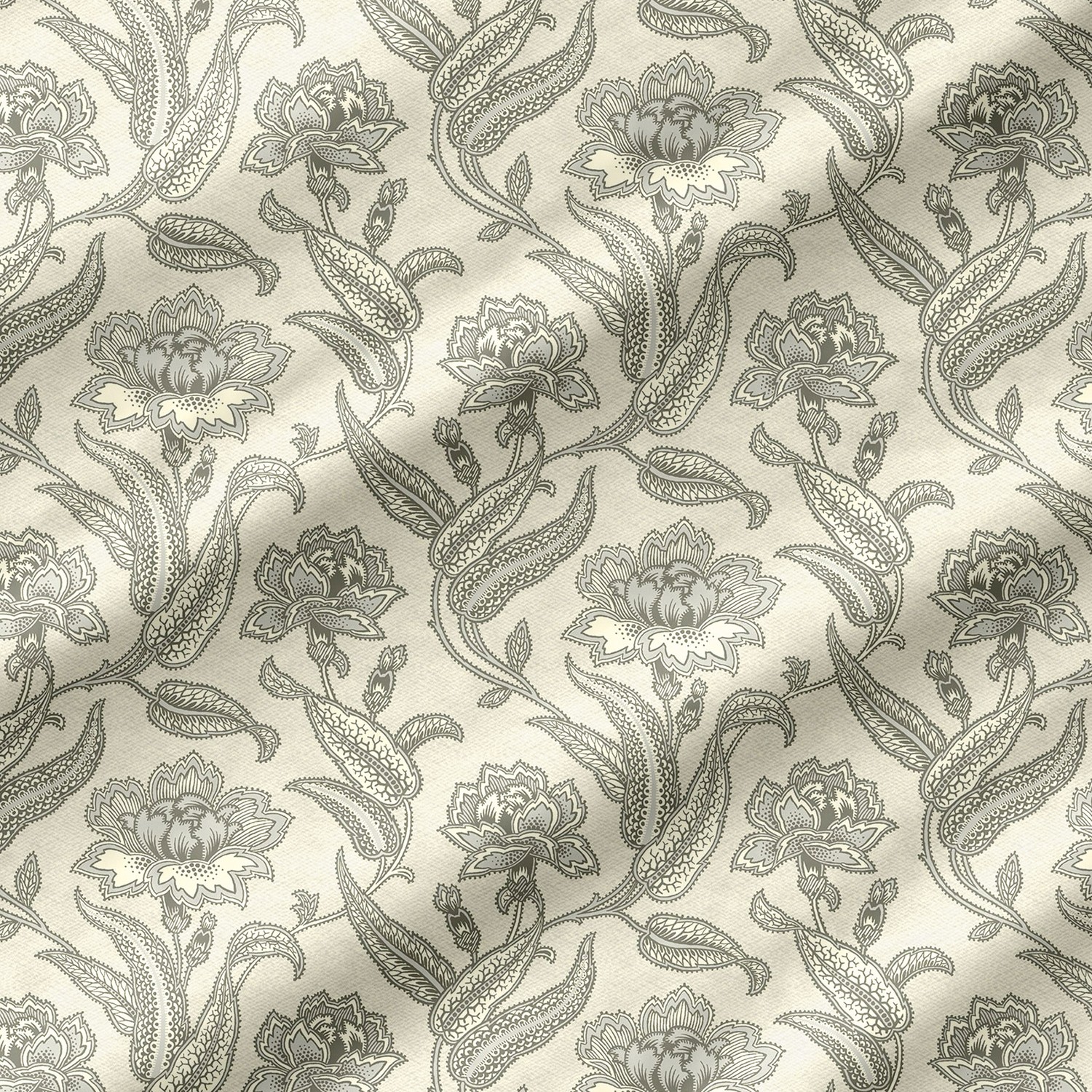 Specialty Cuts - Blooming Orchid 1 YD Cut-Ivory | ConnectingThreads.com