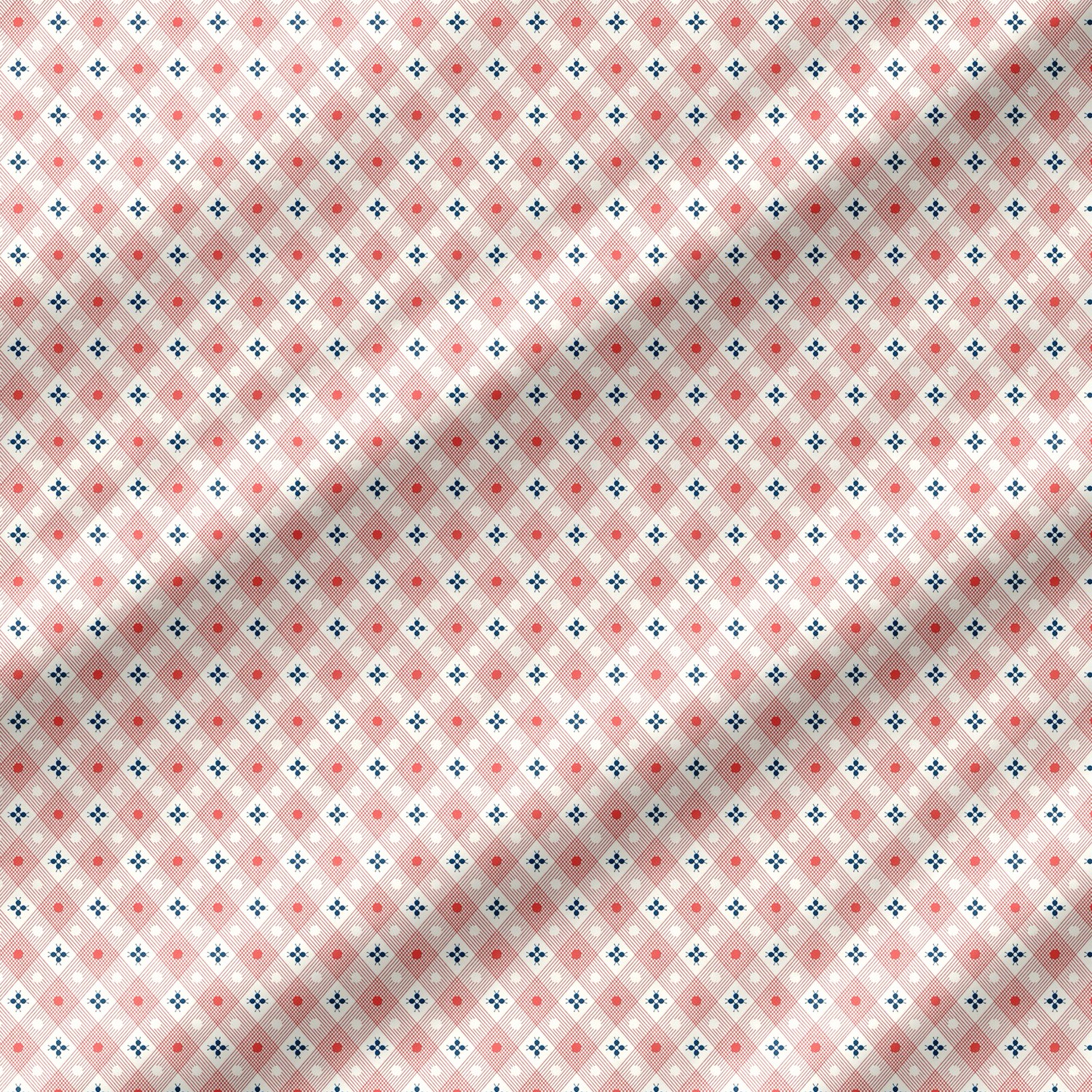 Specialty Cuts Woven Cloth 3 Yard Cut Lt Blaze Red Floral Quilting Cotton Fabric ...