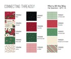 Merry All the Way Fat Quarter Sampler Red Green Multi Color Quilting Cotton Fabric ...