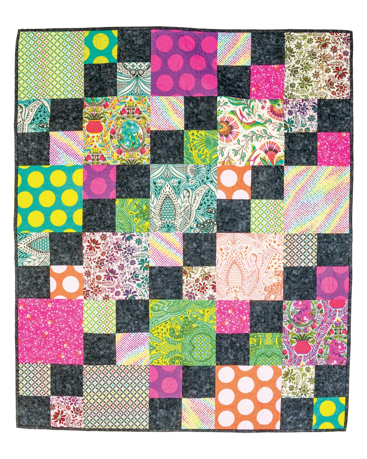 Roar! - Roar! Kalinda Cotton Fabric Quilt Kit | ConnectingThreads.com