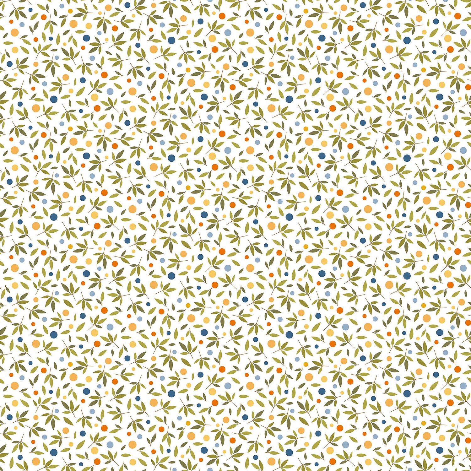 Early Autumn - Early Autumn Tossed Twigs Multi Quilting Cotton Fabric ...