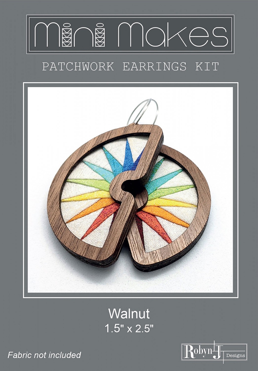 Patchwork Earrings Moon Kit & Pattern | Connecting Threads