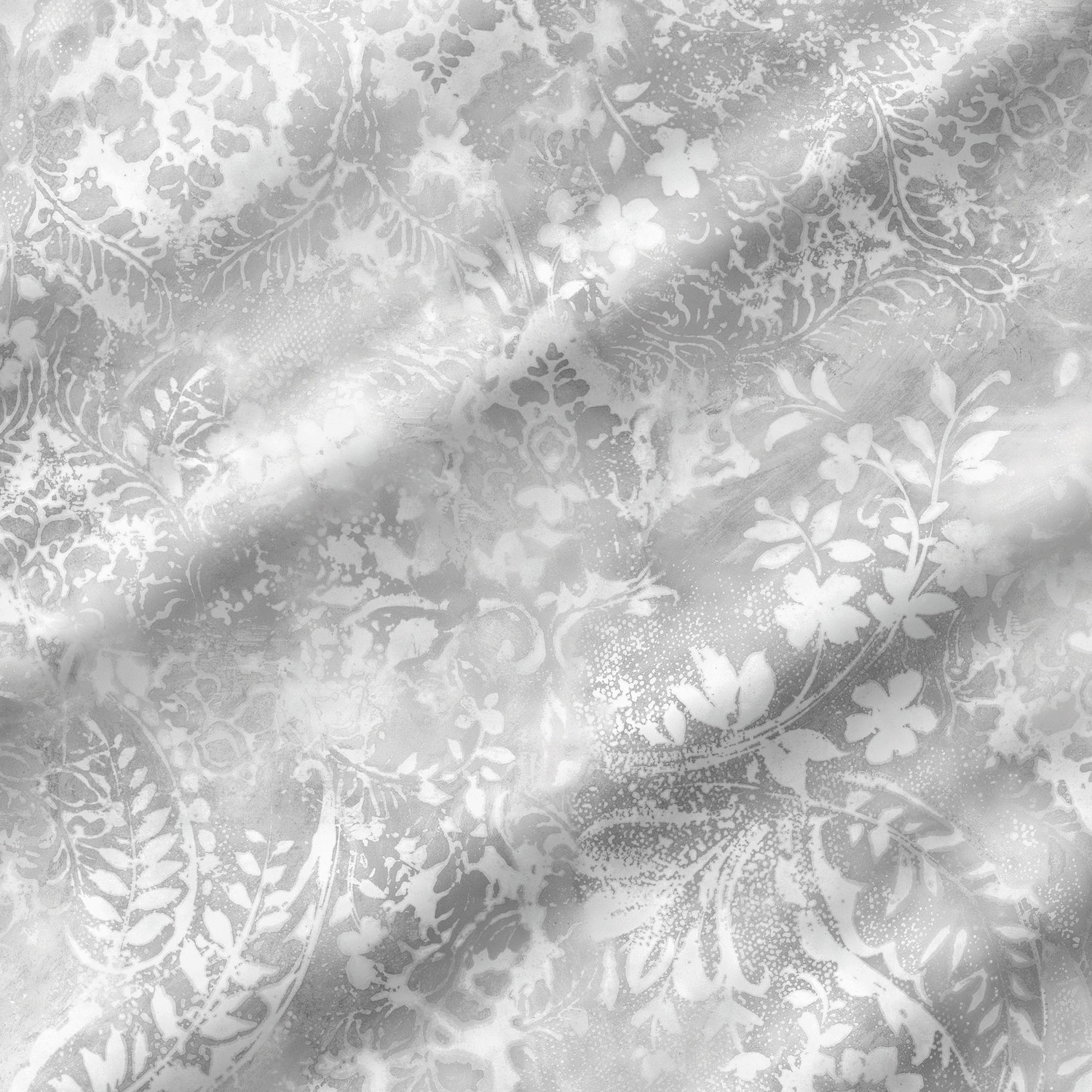 Vintage Damask Grey 108" Wide Backing Fabric | Connecting Threads