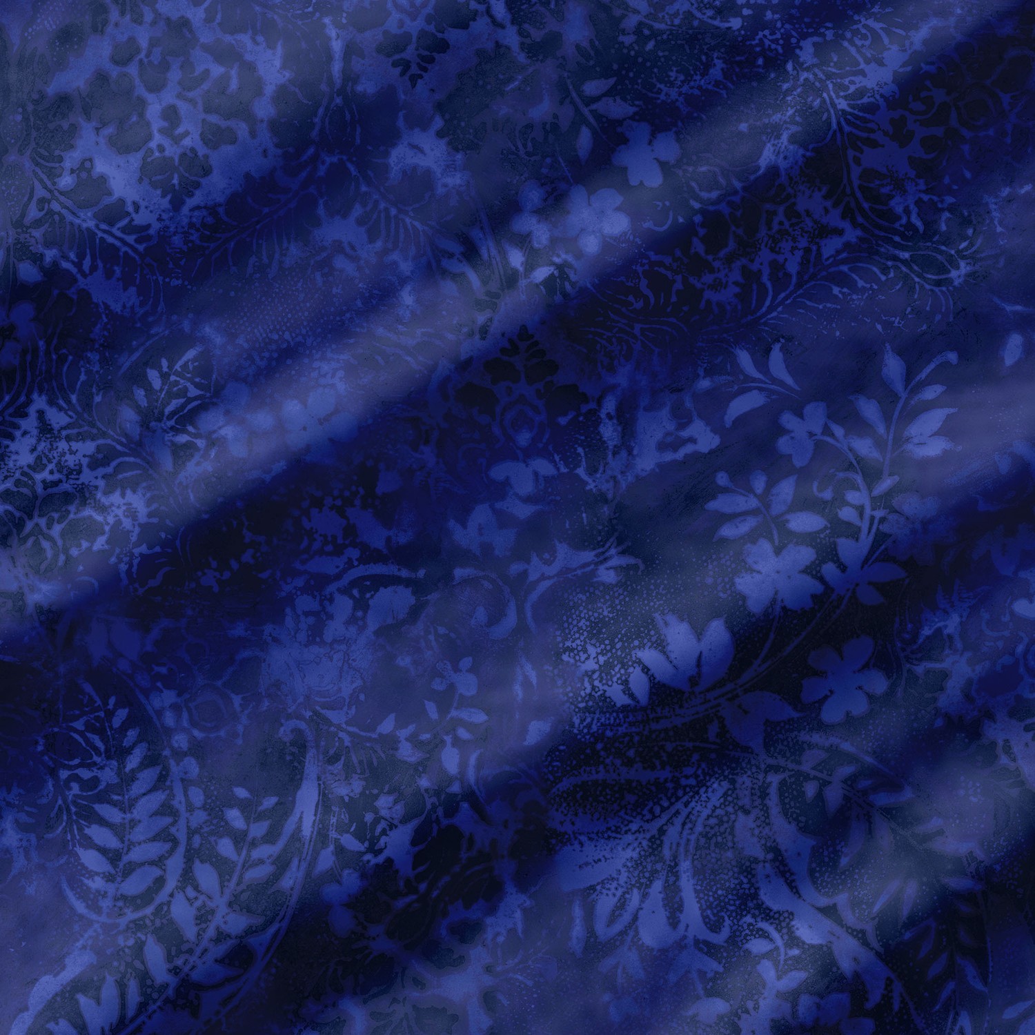 Vintage Damask Cobalt 108" Wide Backing Fabric | Connecting Threads