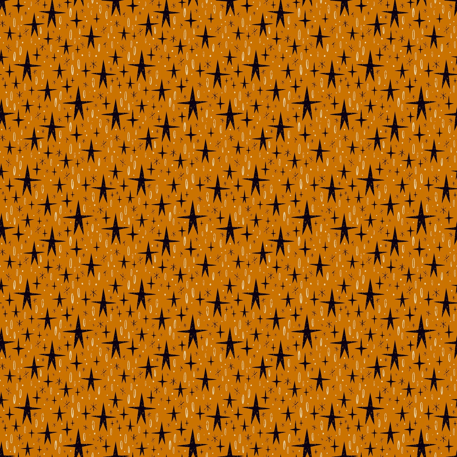 Nevermore - Nevermore Twinkle-Orange Quilting Cotton Fabric Yardage ...