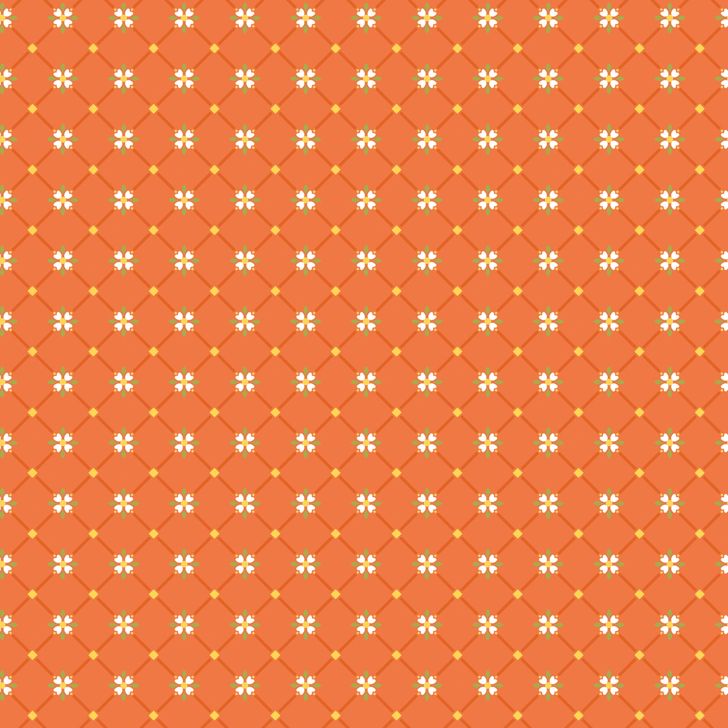 Autumn Afternoon - Autumn Afternoon Crosshatch Orange Quilting Cotton Fabric Yardage ...