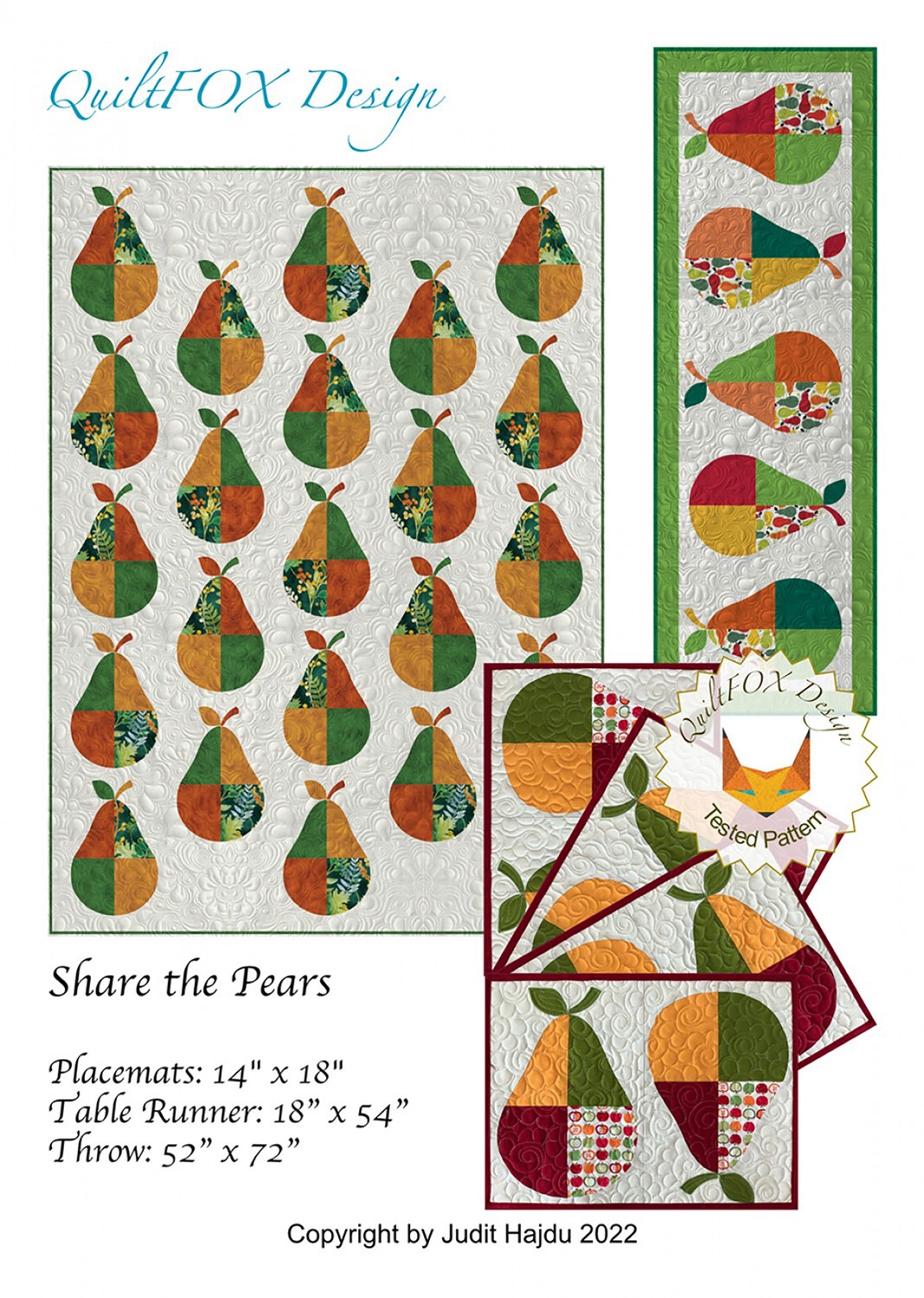Share the Pears Quilt Pattern | Connecting Threads