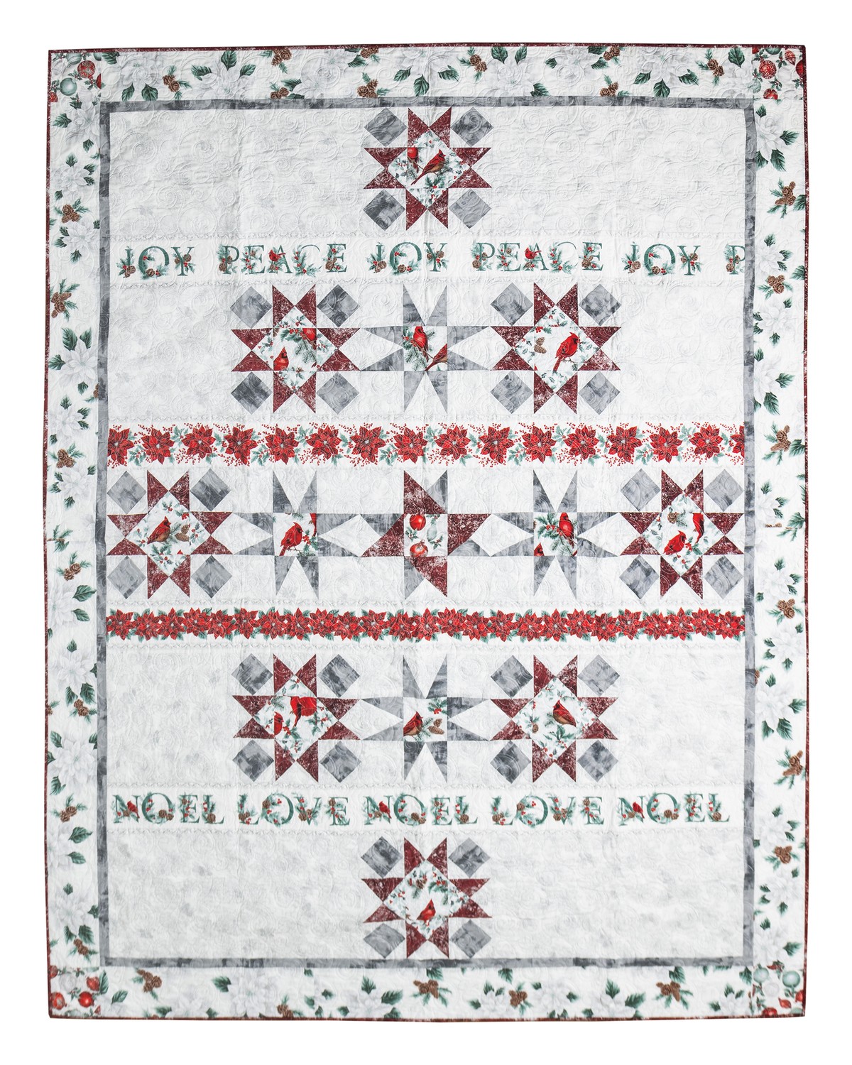Christmas Splendor - Christmas Splendor Yule Cotton Fabric Quilt Kit ...