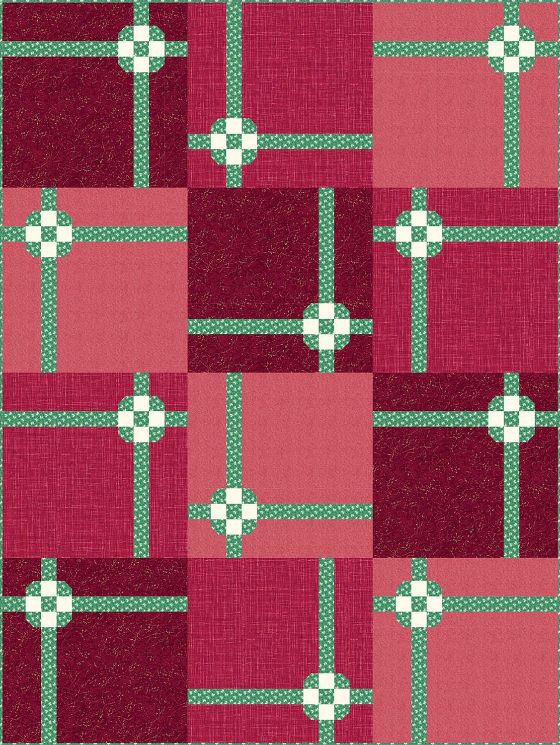 Holiday Magic - Holiday Magic All Wrapped with a Bow Small Cotton Fabric Quilt Kit ...