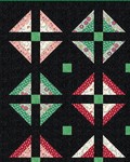 Holiday Magic - Holiday Magic Hartwell Throw Cotton Fabric Quilt Kit | ConnectingThreads.com