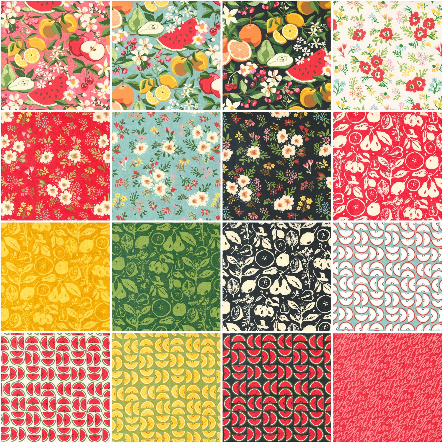 Fruit Loop 10" Squares - Premium Quilting Fabric | Connecting Threads