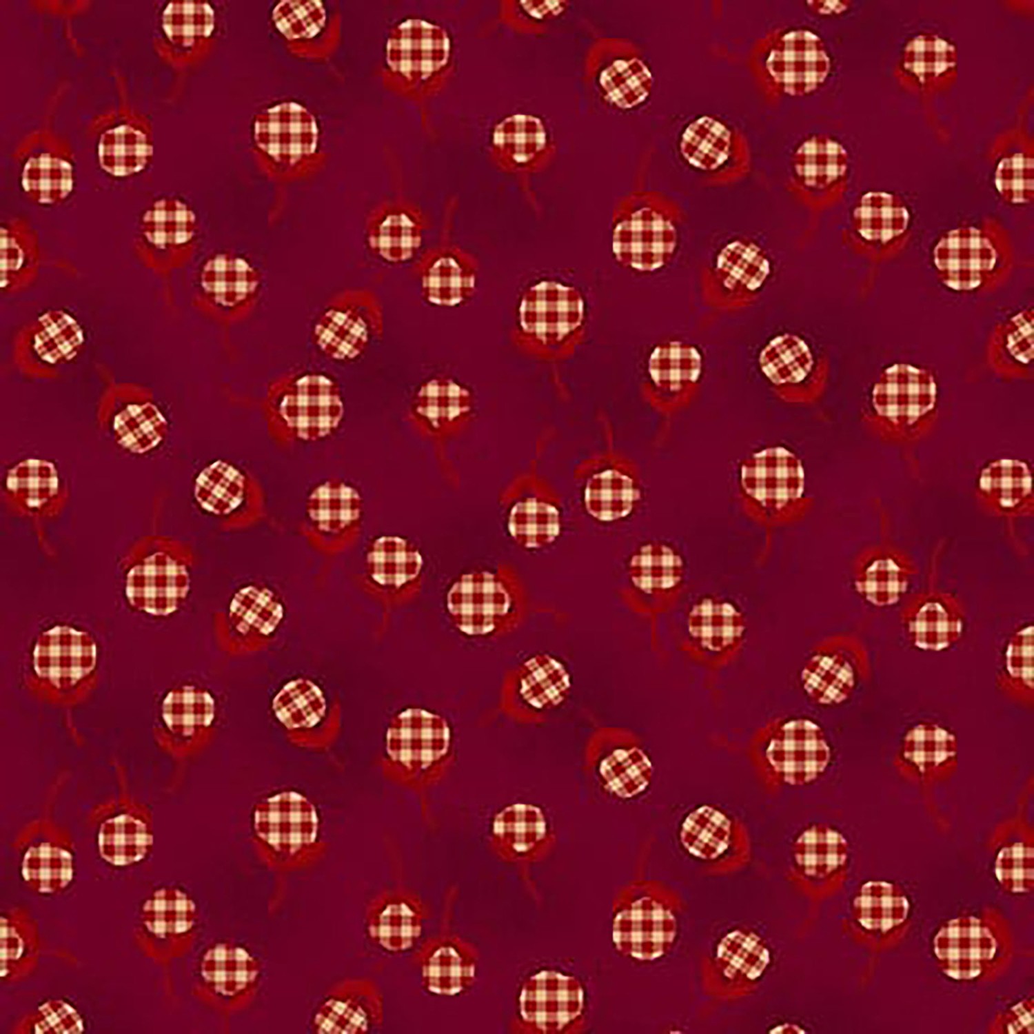 Garnets & Gingham - Garnets & Gingham Garnets & Lilies Cotton Fabric Quilt Kit ...