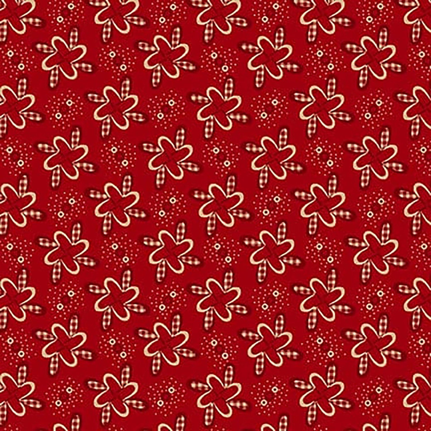 Garnets & Gingham - Garnets & Gingham Garnets & Lilies Cotton Fabric Quilt Kit ...