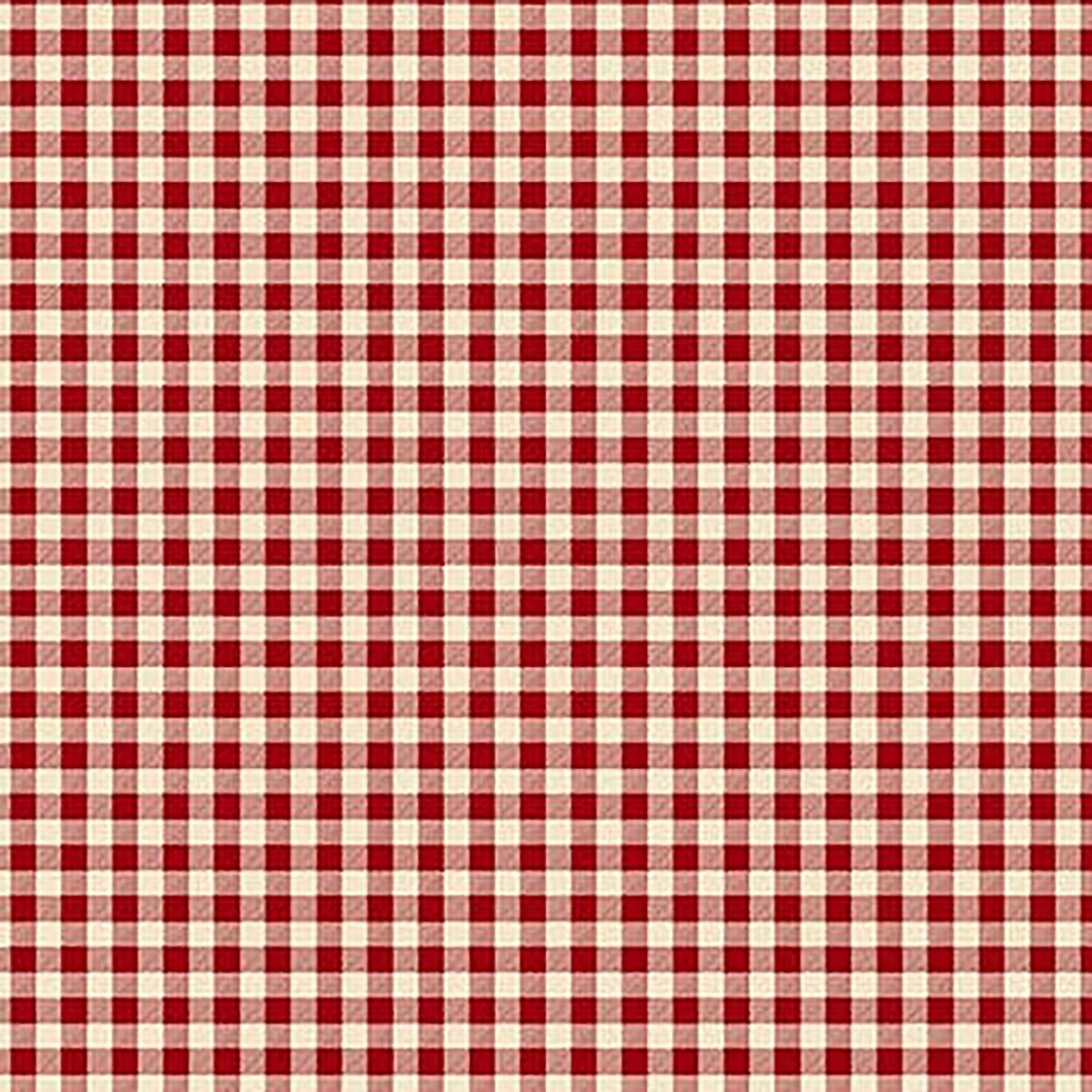 Garnets & Gingham - Large Gingham-Garnet/Cream Cotton Quilting Fabric Yardage ...