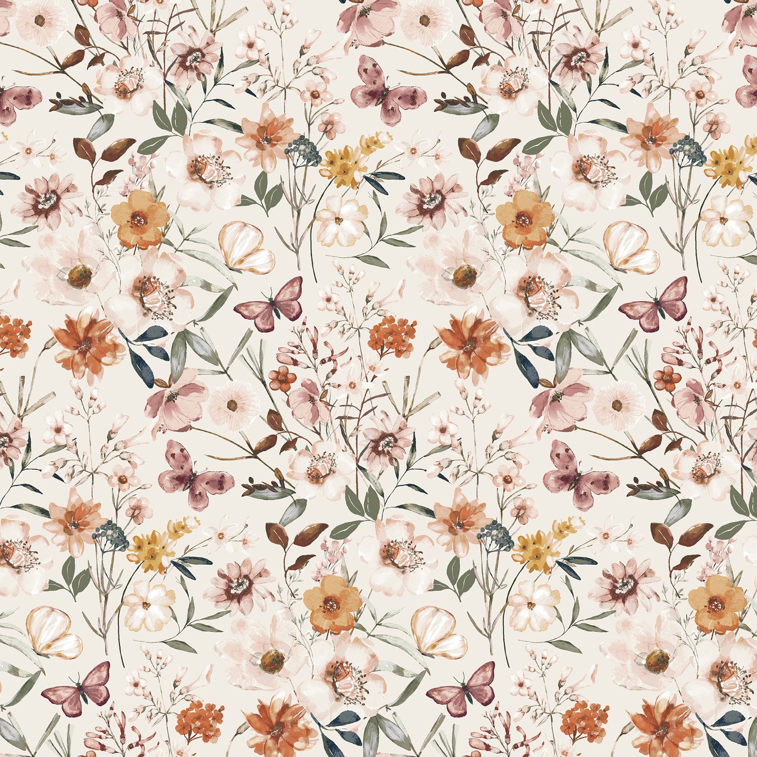 Swallowtail Grove - Swallowtail Grove Hesper Floral Parchment Multi ...