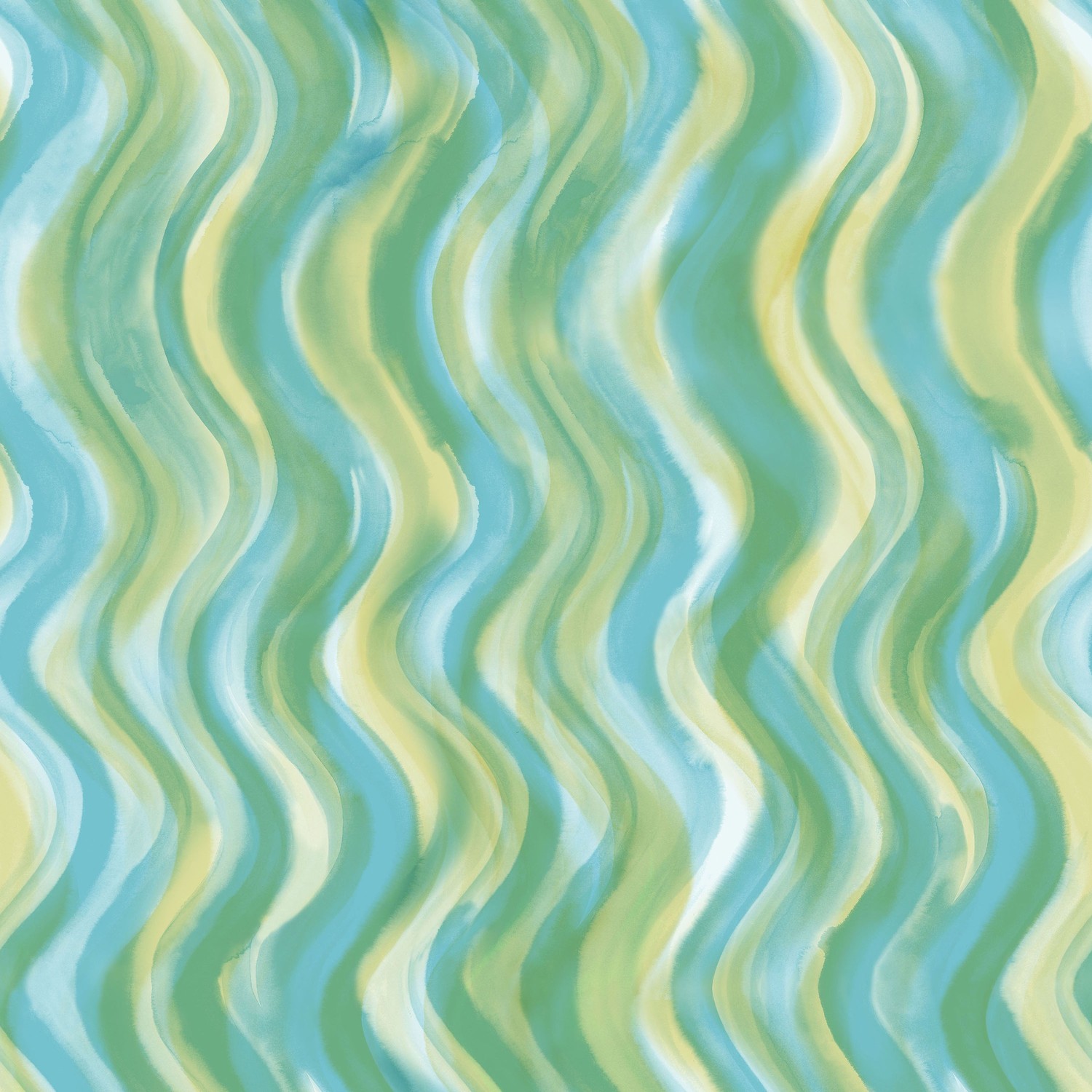 Seascape - Waves-Green/Aqua | ConnectingThreads.com