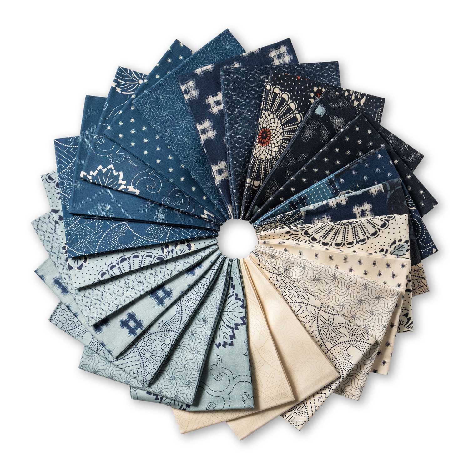 Indigo Blooming Fat Quarter Sampler | Connecting Threads