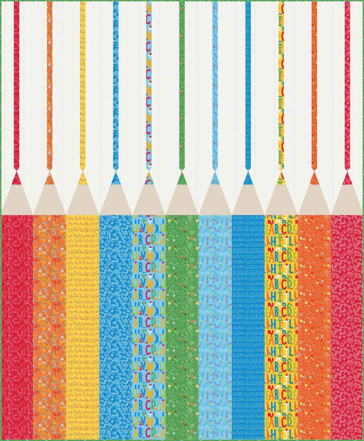 Back to School - Back to School Cotton Fabric Quilt Kit ...