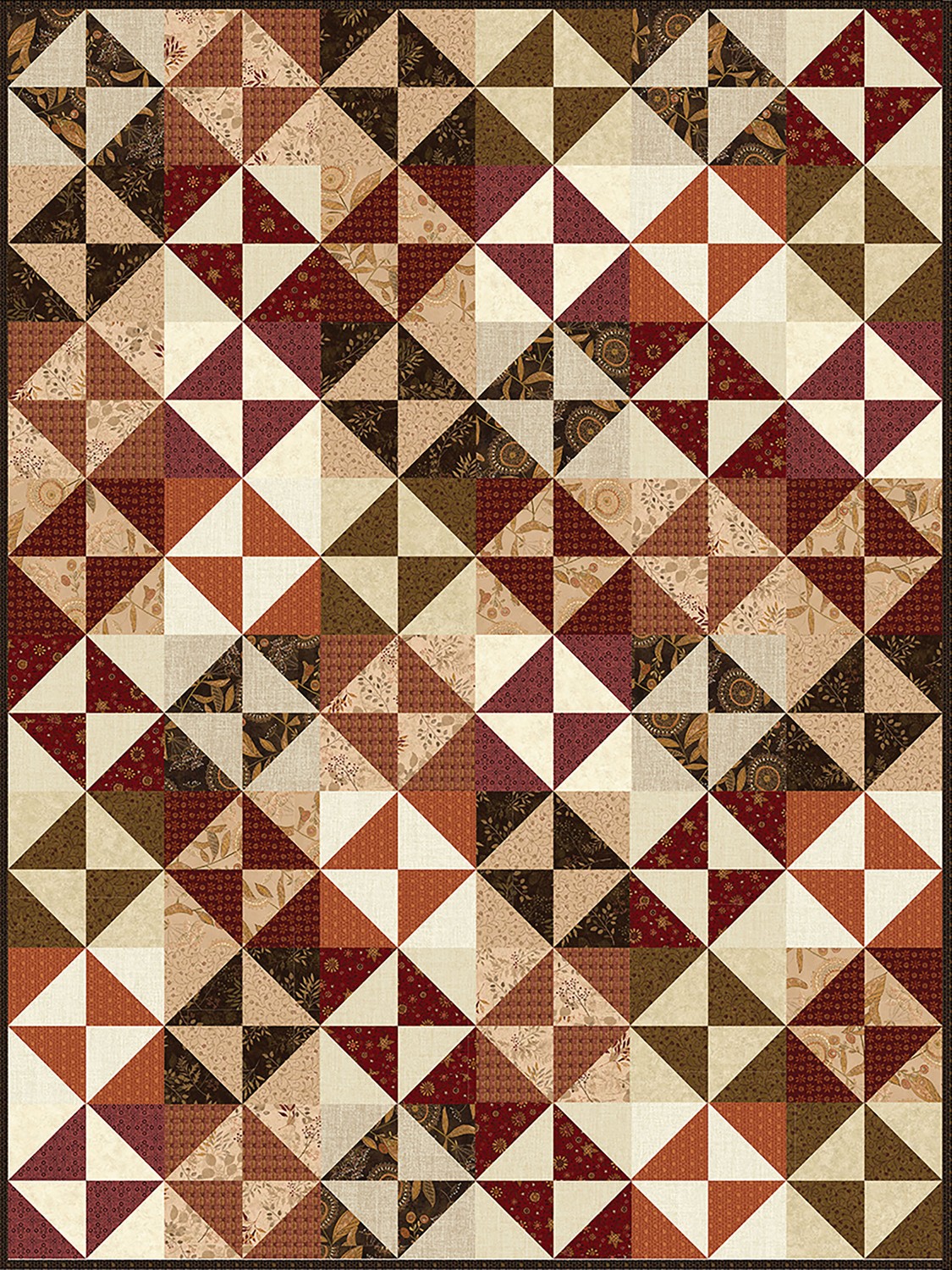 Gorgeous Stained Glass Quilt Tessellating Diamonds Quilt Pattern