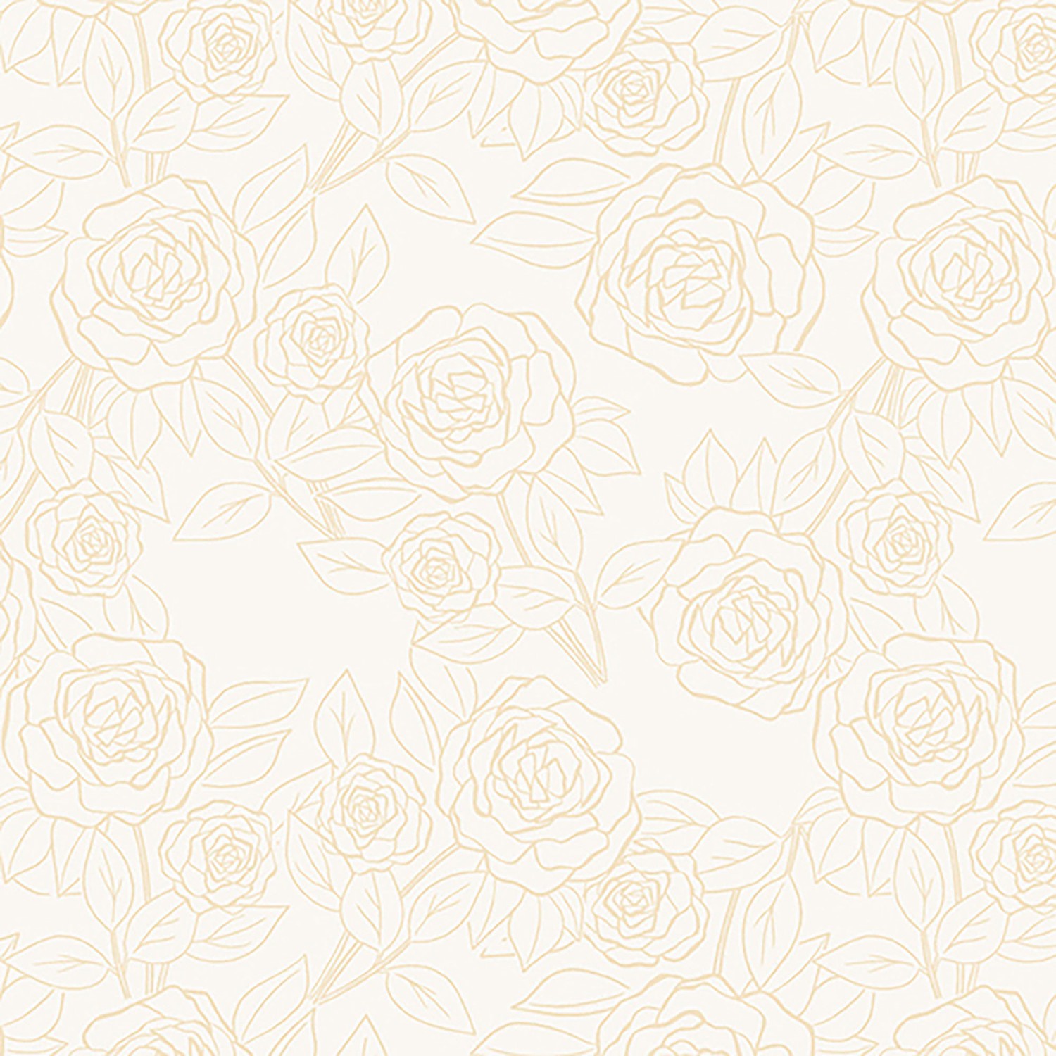 Backing Fabrics Rose Bloom Cream 108 in Wide Backing Fabric Yardage | ConnectingThreads.com
