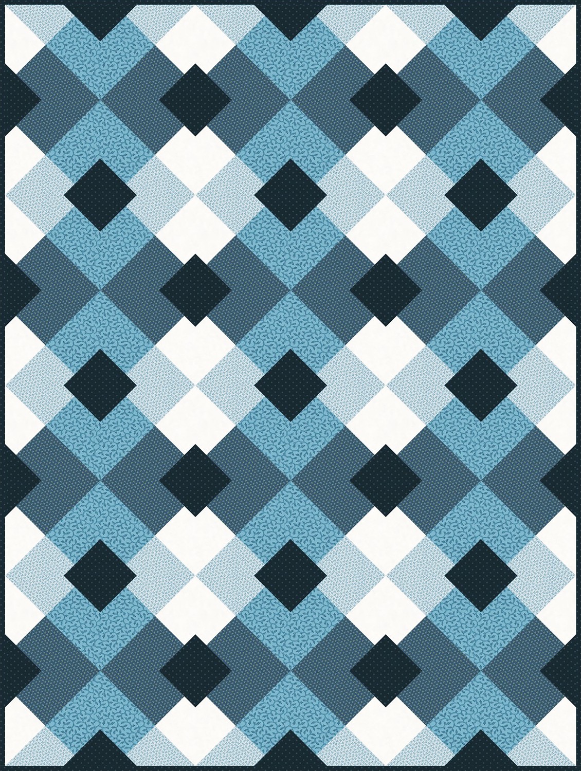 Cambridge Flannel - Cambridge Flannel Precious Plaid Throw Flannel Cotton Fabric Quilt Kit ...