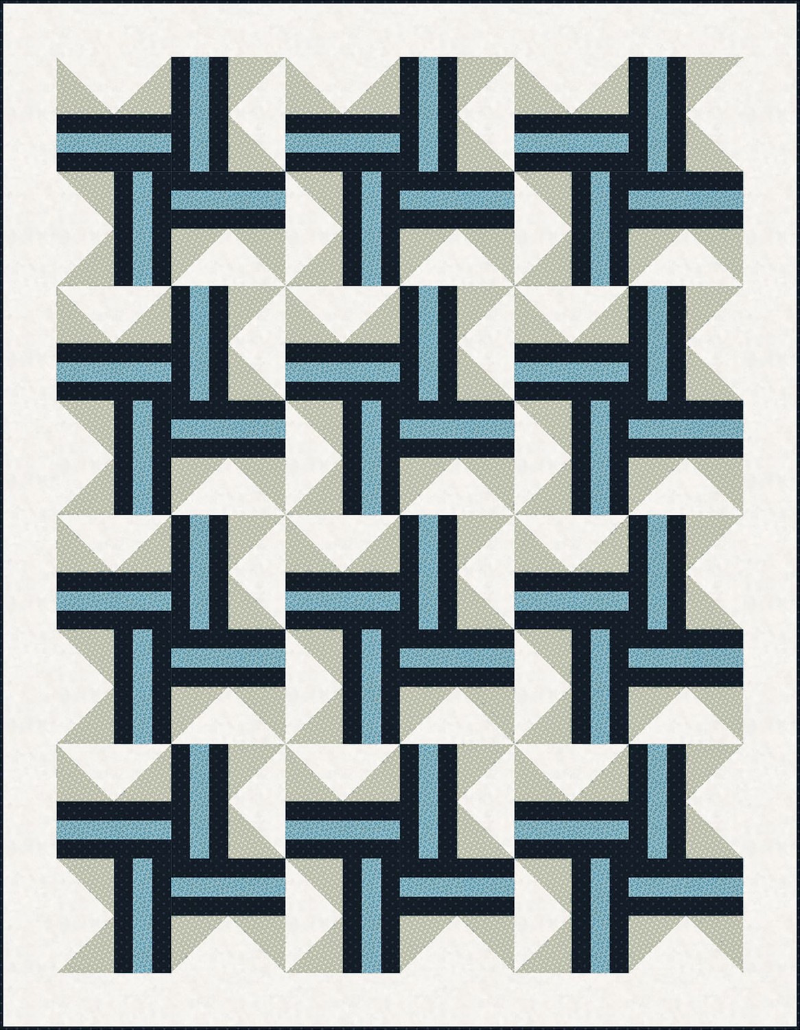 Cambridge Flannel - Cambridge Flannel Revolving Doors Small Flannel Cotton Fabric Quilt Kit ...