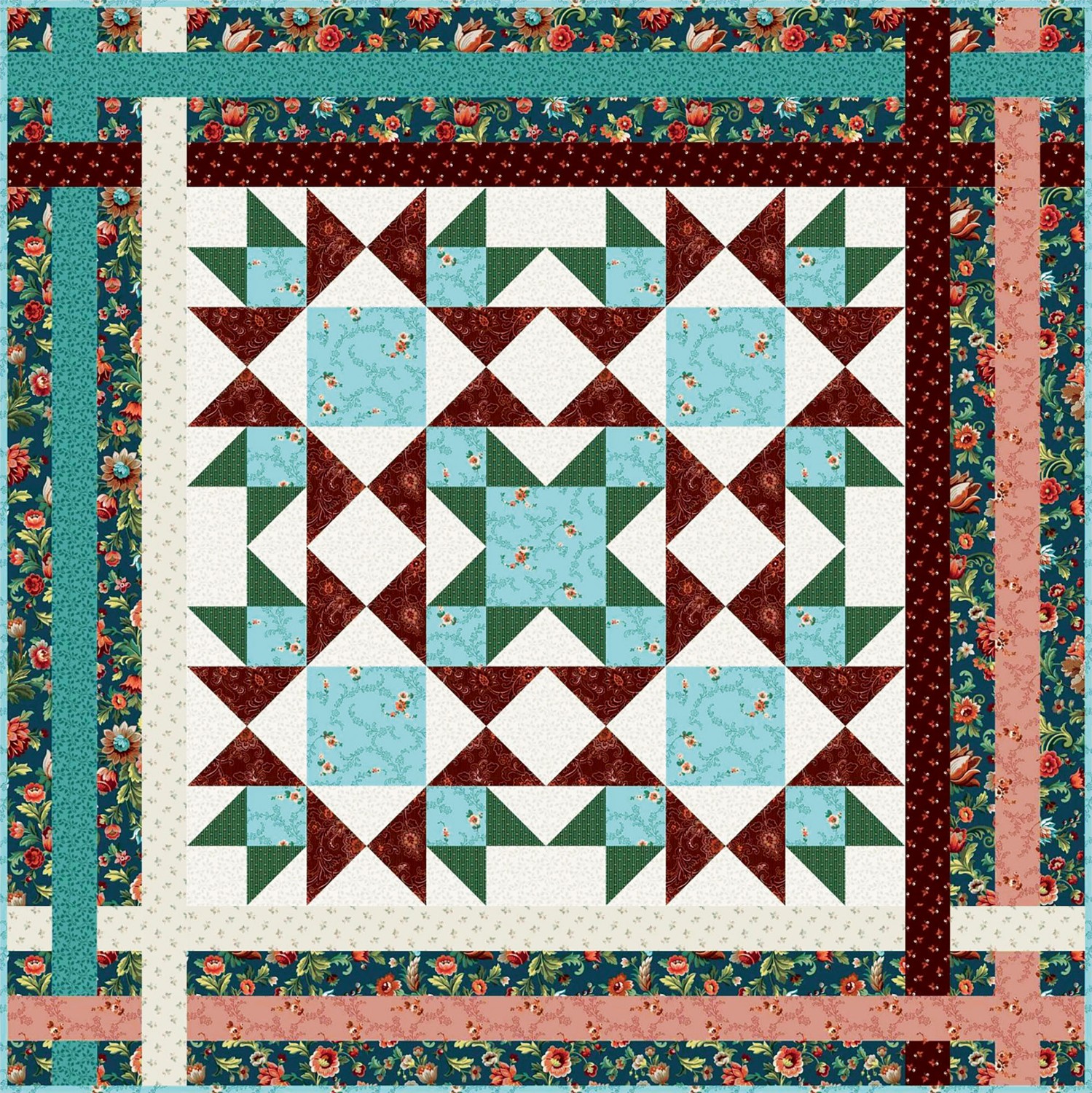 Winter Wedding Mini Quilt Pattern Download | ConnectingThreads.com
