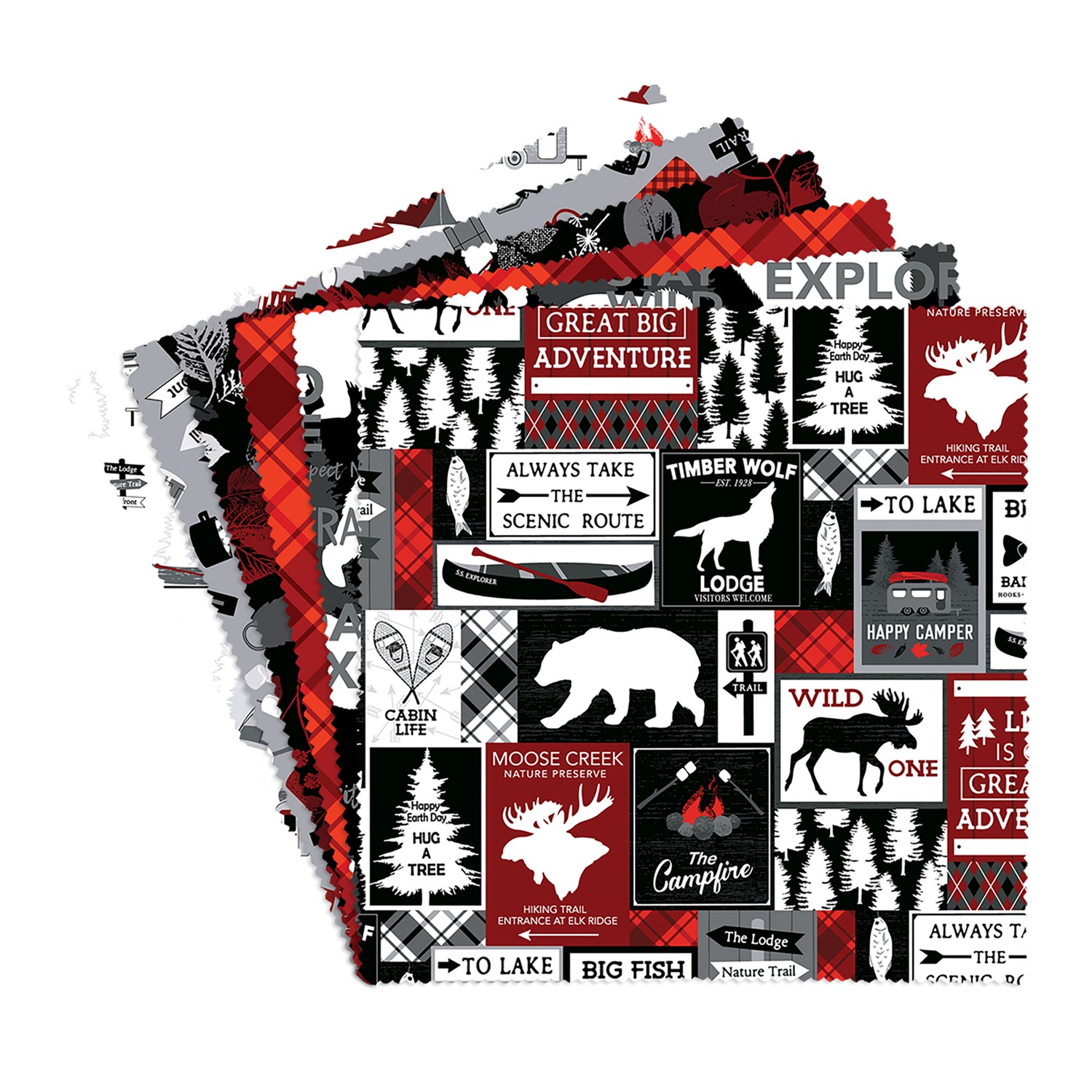 Great Outdoors 10" Squares | Connecting Threads Fabric