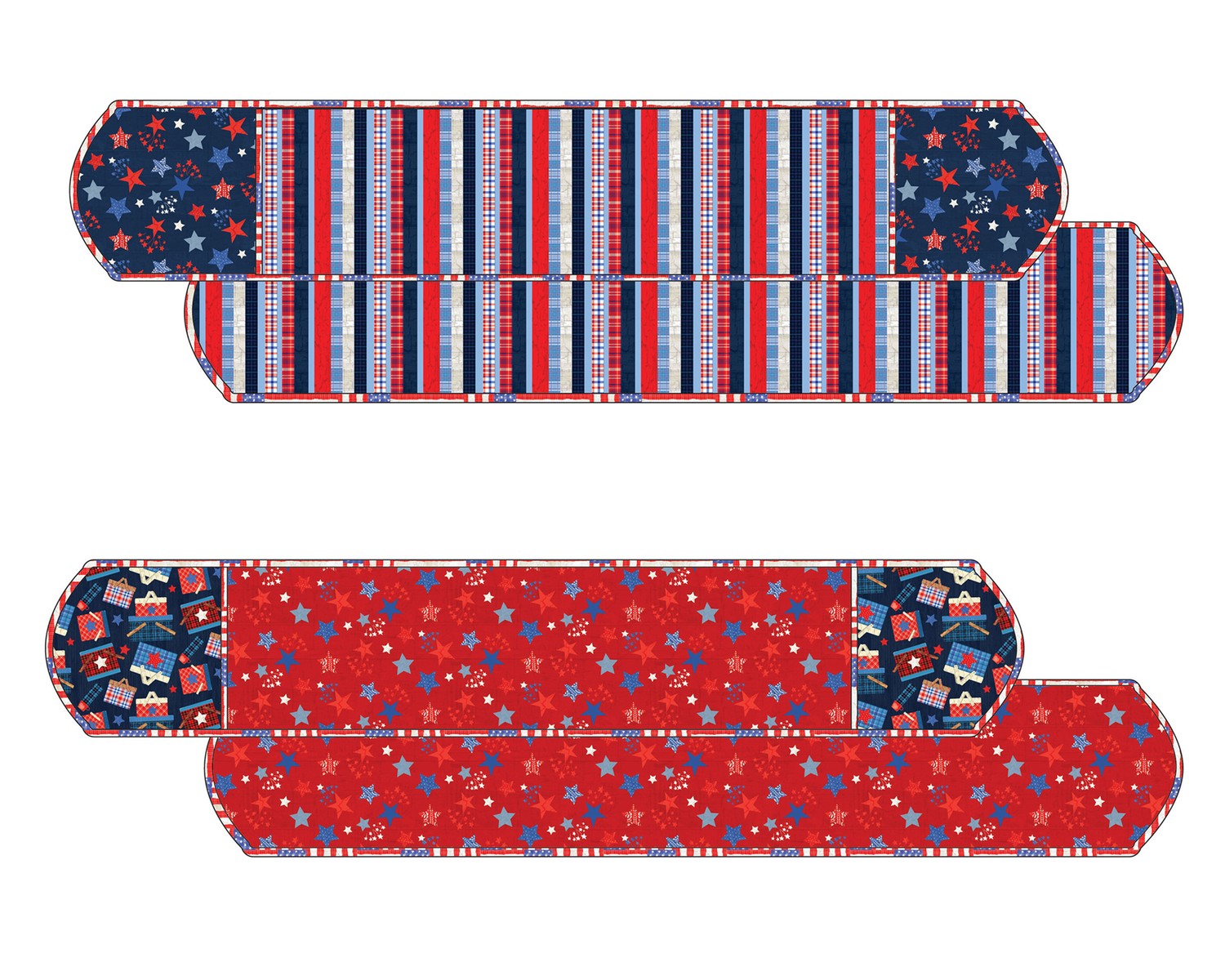 Patriotic Picnic - Sassy Mitts Star Spangled Project Bundle - Red | ConnectingThreads.com