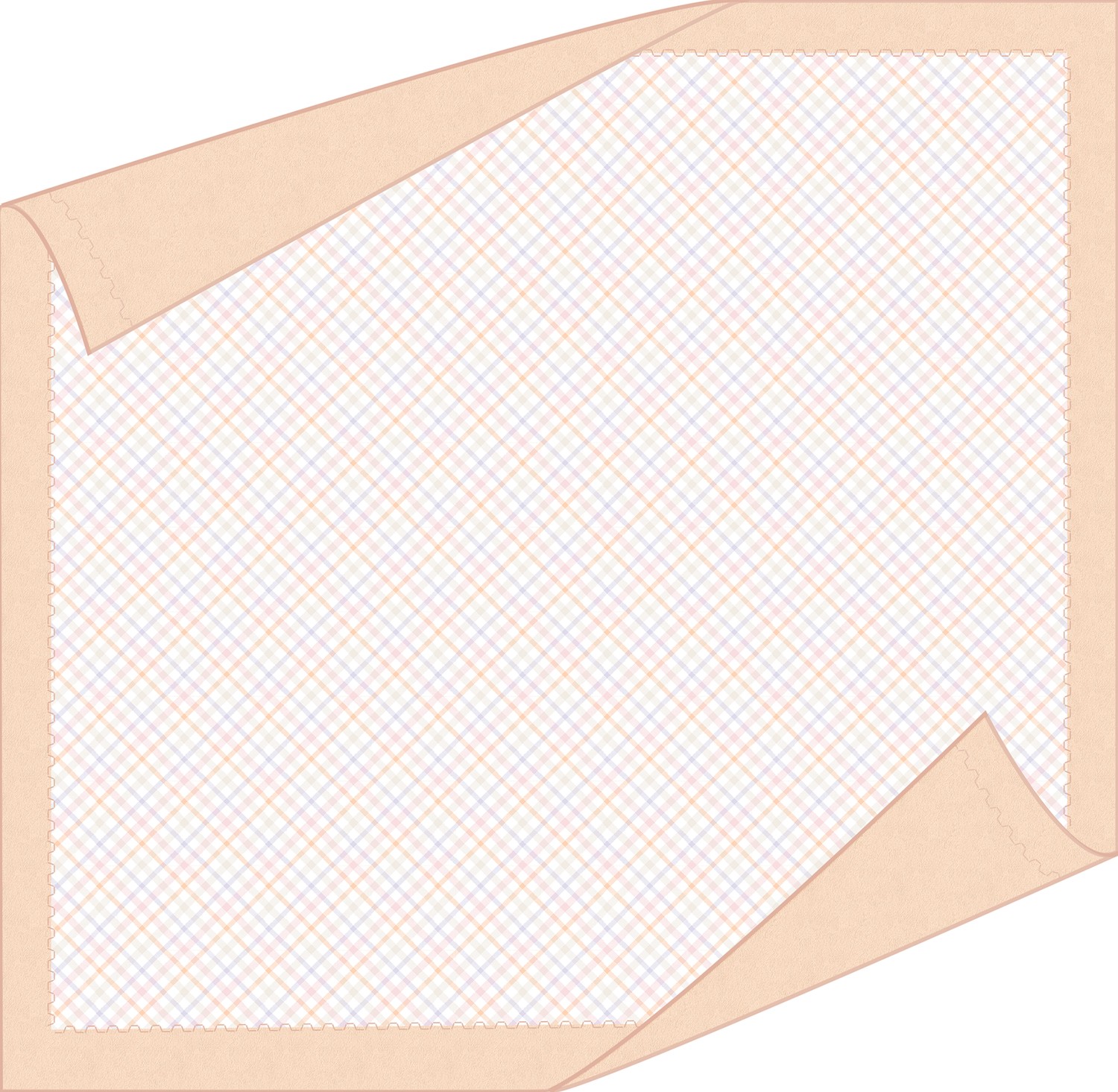 Pattern Play Flannel - Receiving Blanket Project Bundle - Cantaloupe Floofy with Baby Plaid ...