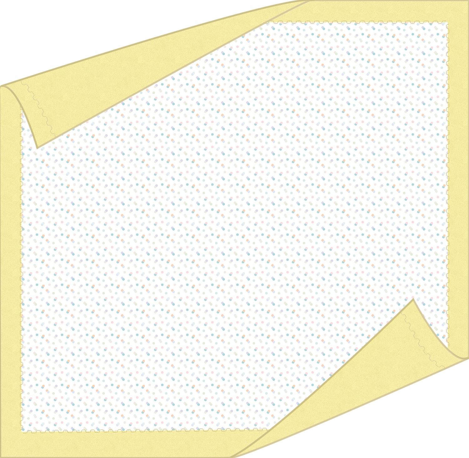 Pattern Play Flannel - Receiving Blanket Project Bundle - Honeysuckle Floofy with Spotty Dotty ...