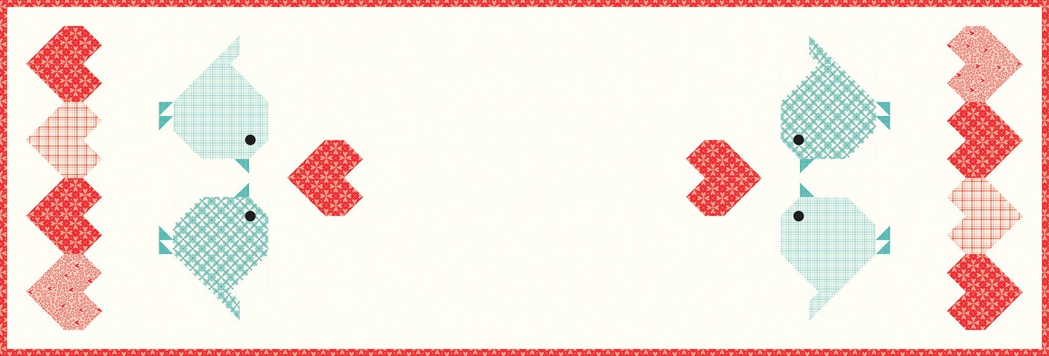 You & Me - You & Me Heart to Heart Table Runner Kit | ConnectingThreads.com
