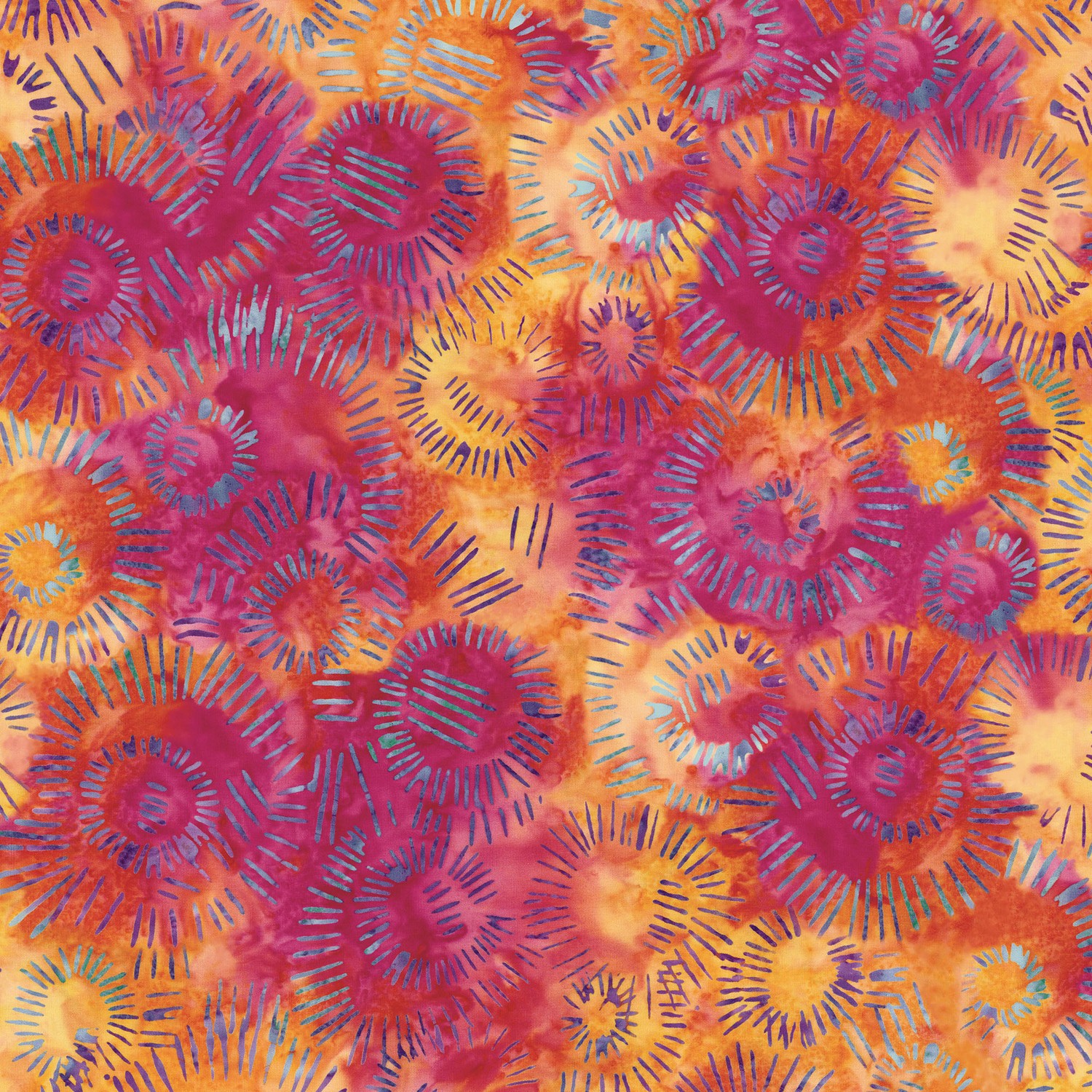 Icy Embers Batiks - Hot Flash Quilt Kit | ConnectingThreads.com