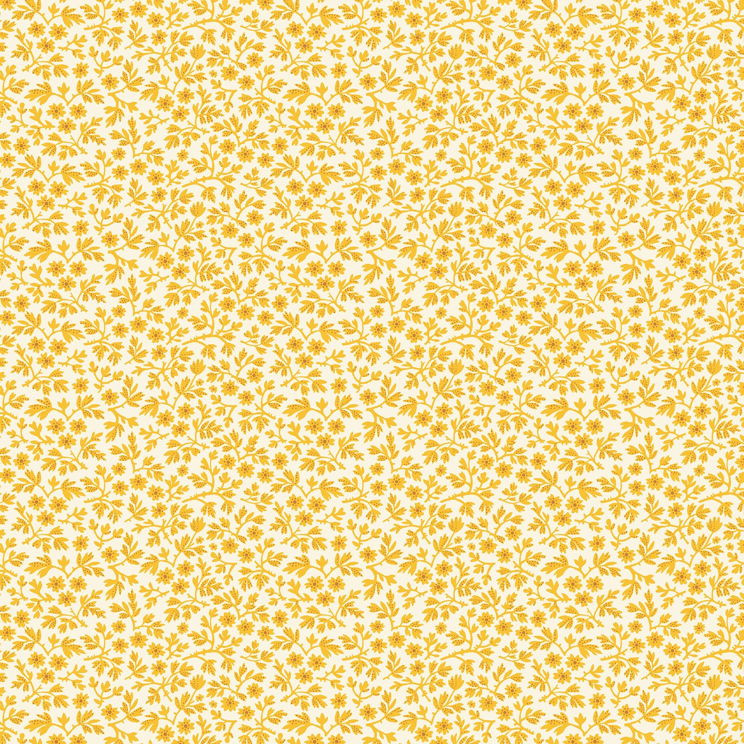 Spring Nectar - Spring Nectar Tiny Garden Marigold Quilting Cotton Fabric Yardage ...