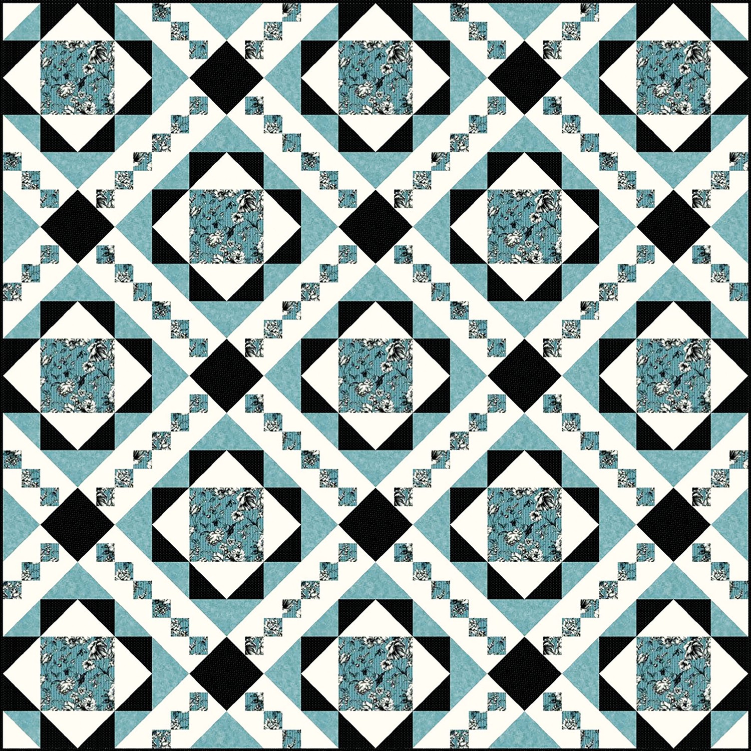 Witley Court - Kensington Quilt Pattern Download | ConnectingThreads.com