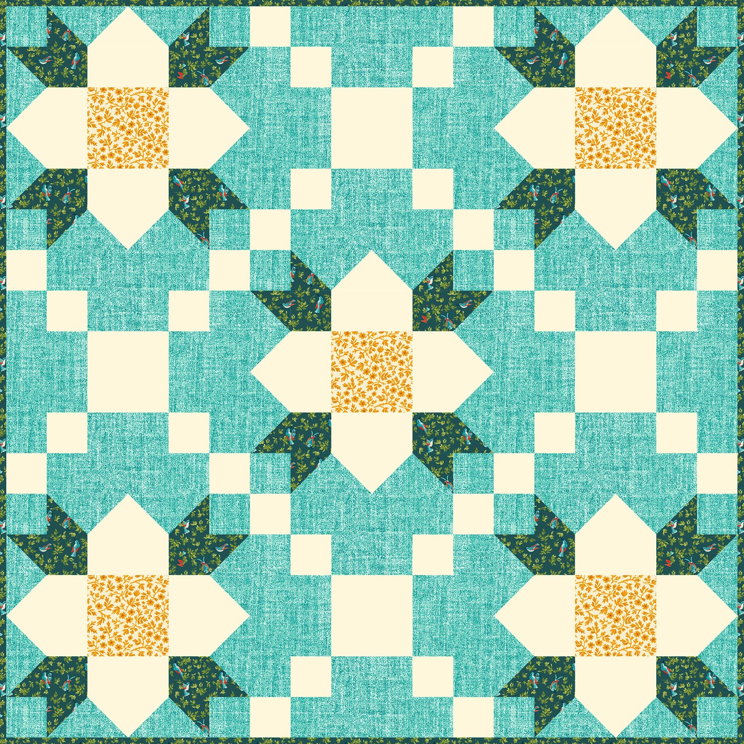 Spring Nectar - Dana Lap Quilt Kit | ConnectingThreads.com