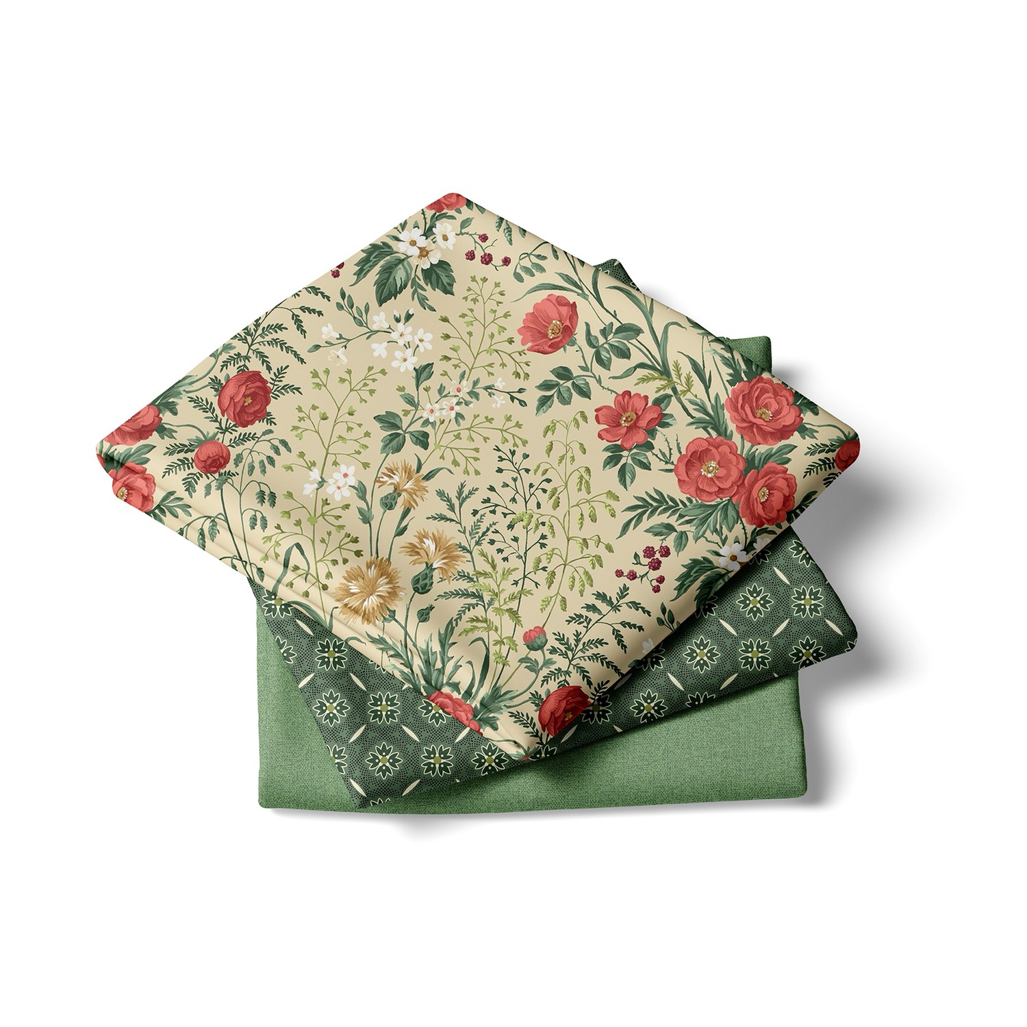 Evening Stroll - Wild Begonias 3 yd Fabric Bundle | ConnectingThreads.com
