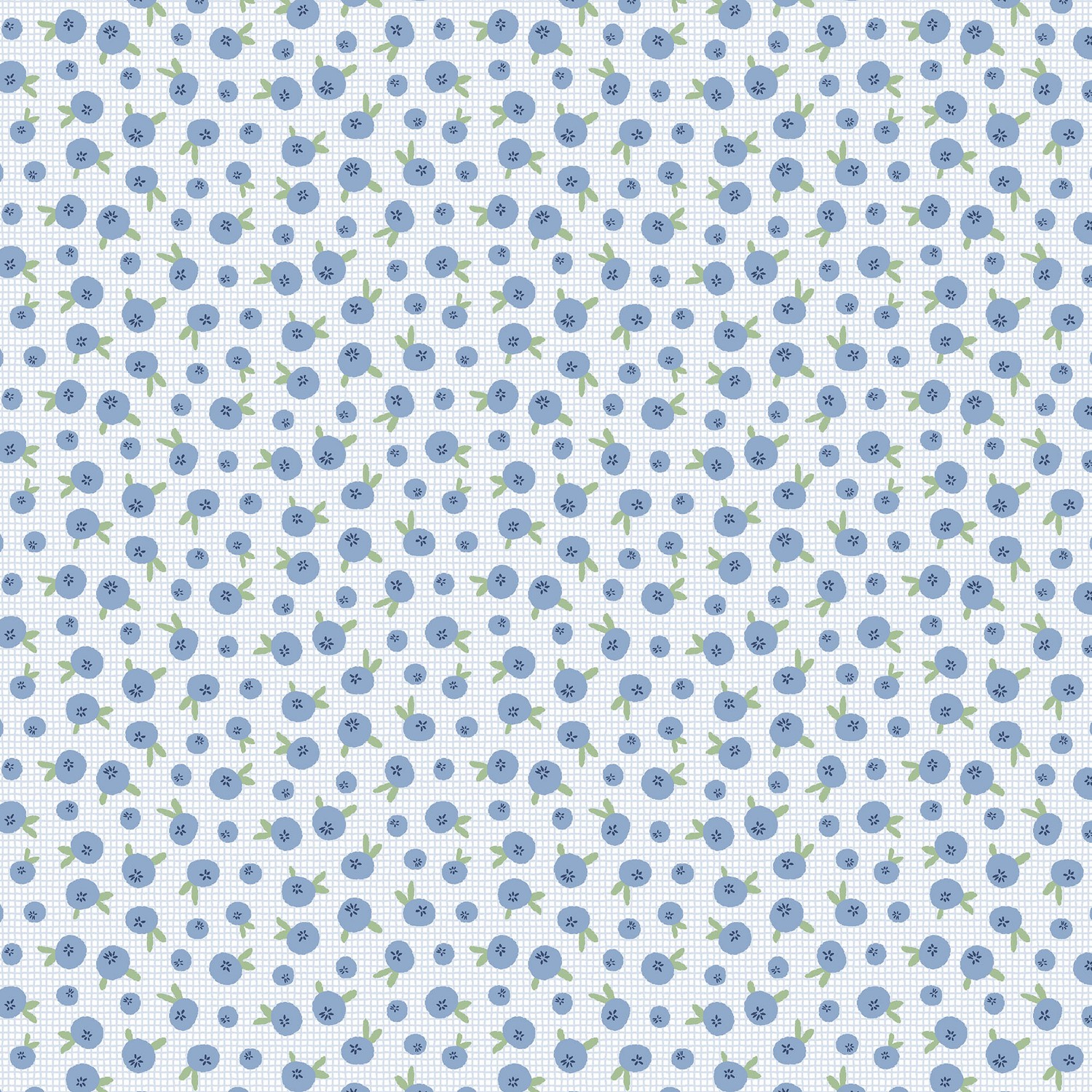 Wild Berry Valley - Wild Berry Valley Summer Berries Blue Mist Quilting Cotton Fabric Yardage ...