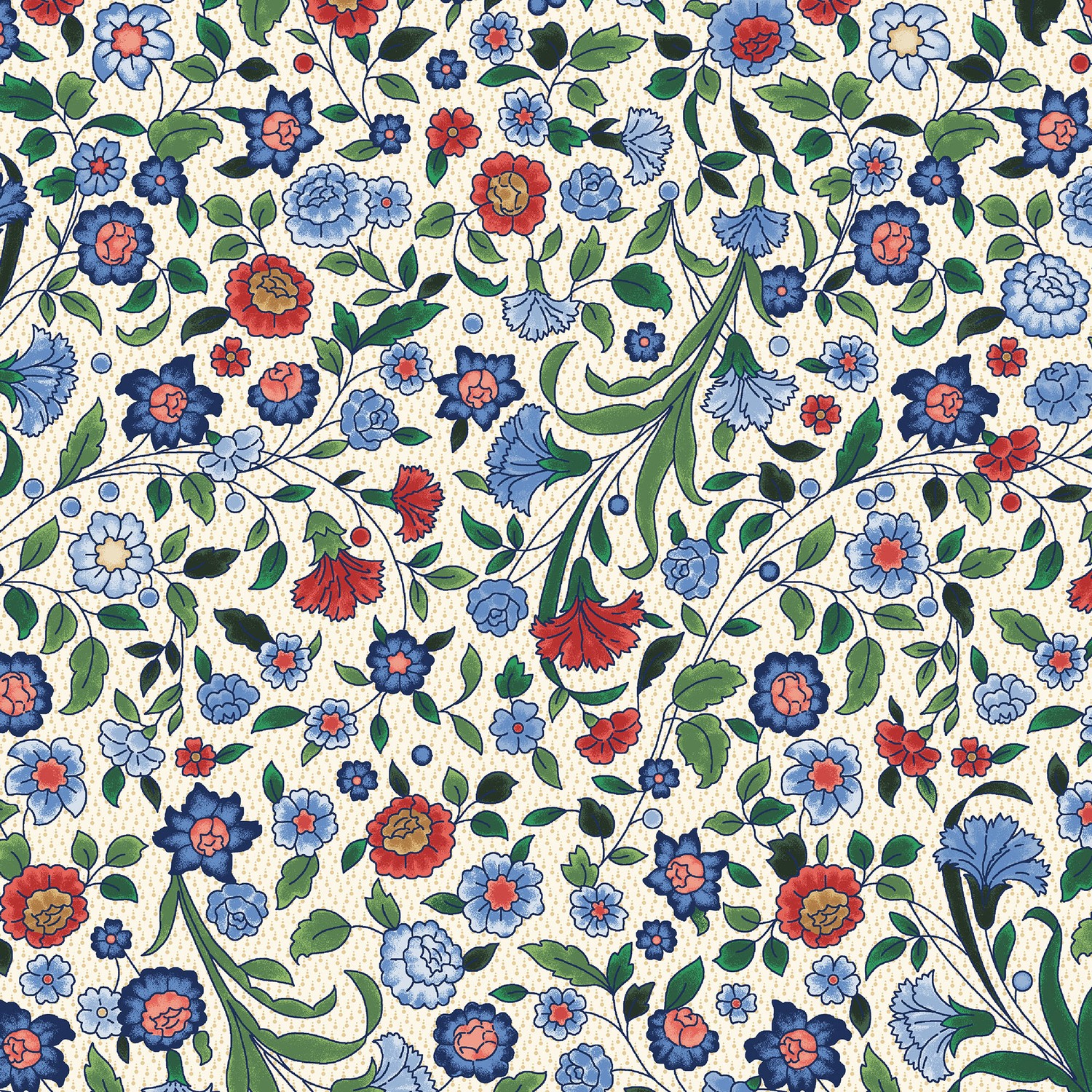 Chesapeake Summer - Stars and Stripes Throw Quilt Kit | ConnectingThreads.com