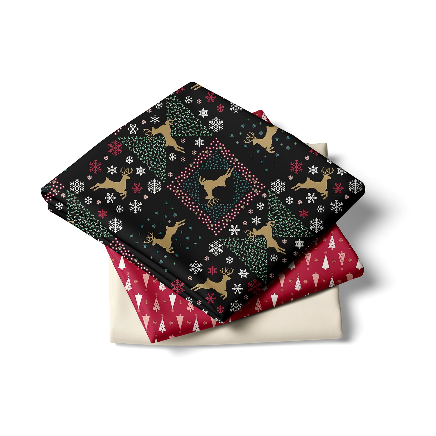 Holiday Magic - Reindeer Prance 3-Yard Fabric Bundle ...