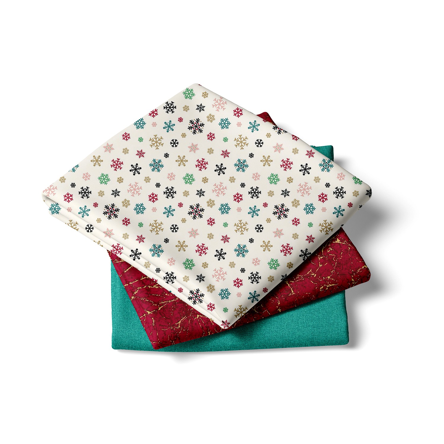 Holiday Magic - Snowflakes 3-Yard Fabric Bundle | ConnectingThreads.com