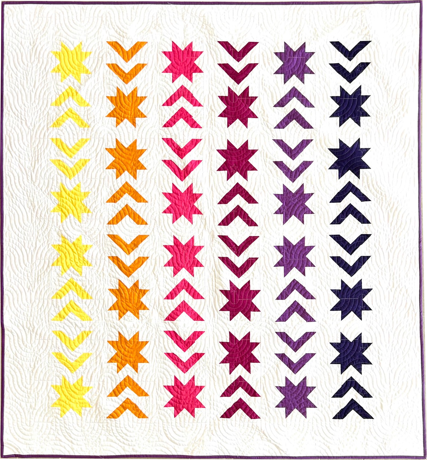 Sunset Star Quilt Pattern Download | ConnectingThreads.com
