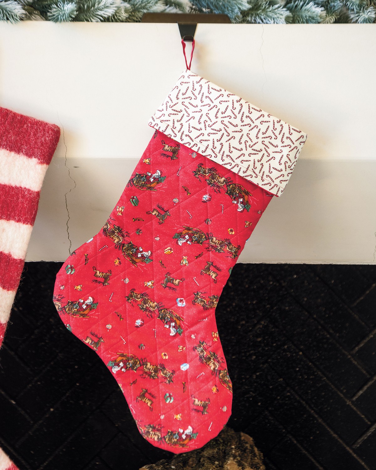 Merry All the Way Stocking Free Pattern Download ConnectingThreads