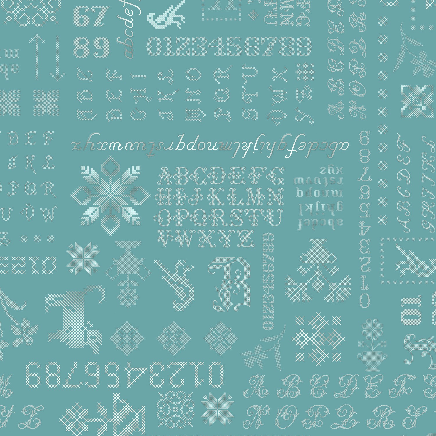 Piece & Plenty - Piece & Plenty Sampler Raindrop Quilting Cotton Fabric Yardage ...