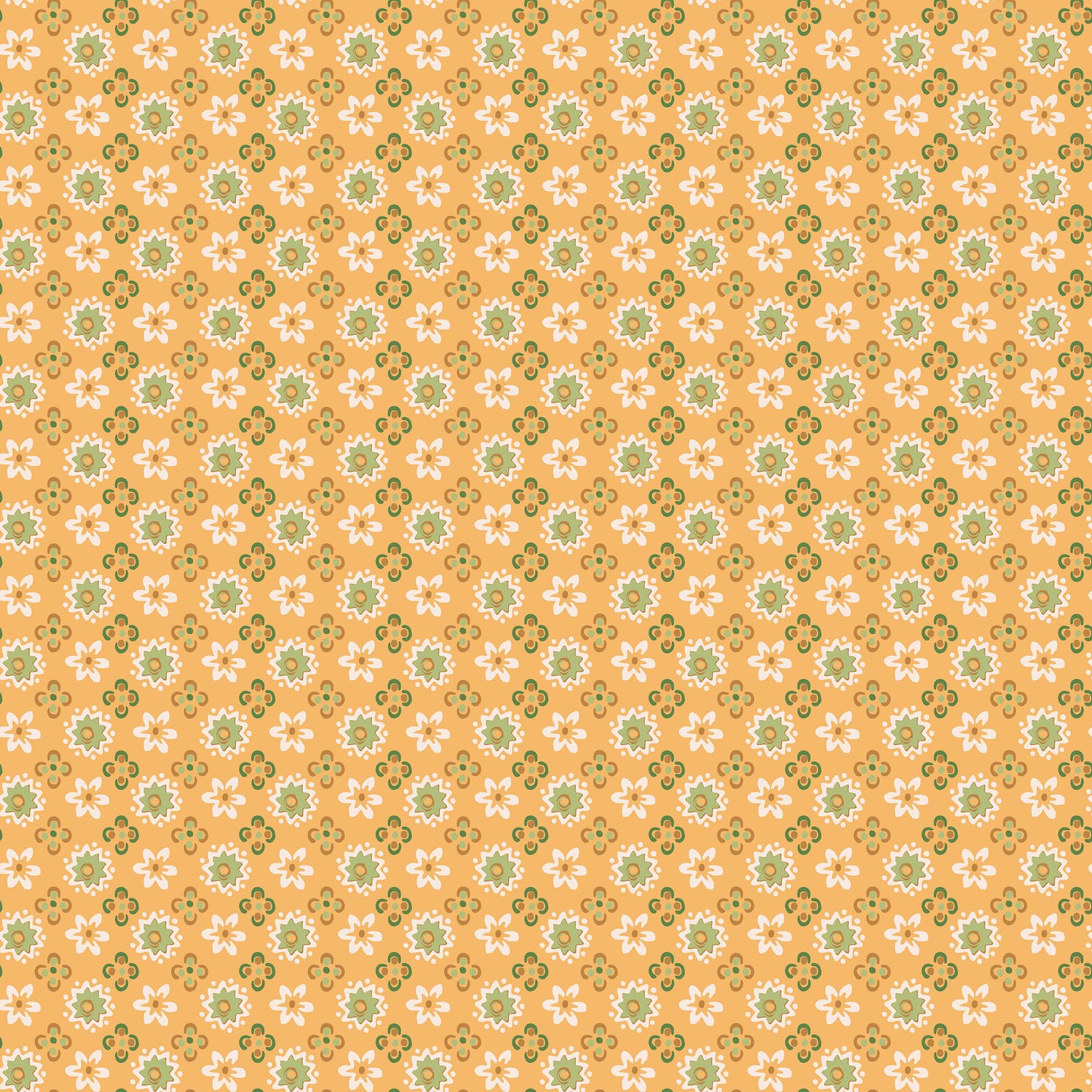 Piece & Plenty - Piece & Plenty Blossom Marigold Quilting Cotton Fabric ...